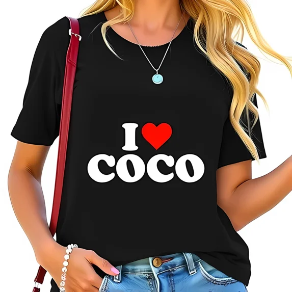 Chic I Love Statement Tee Women’s Modern Minimal Heart Graphic Unisex T ...