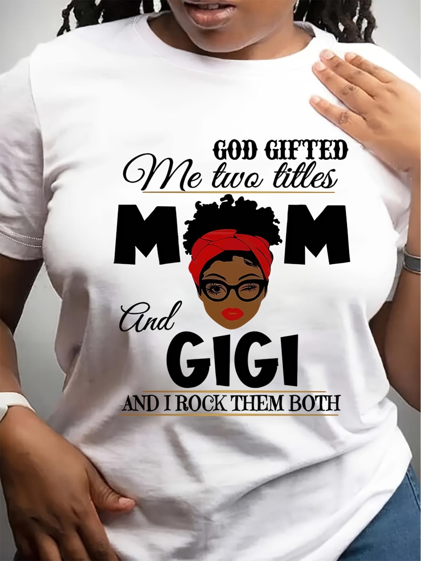 Chic 'MOM GIGI' Printed T-shirt - Comfy Short Sleeve Design - Versatile ...