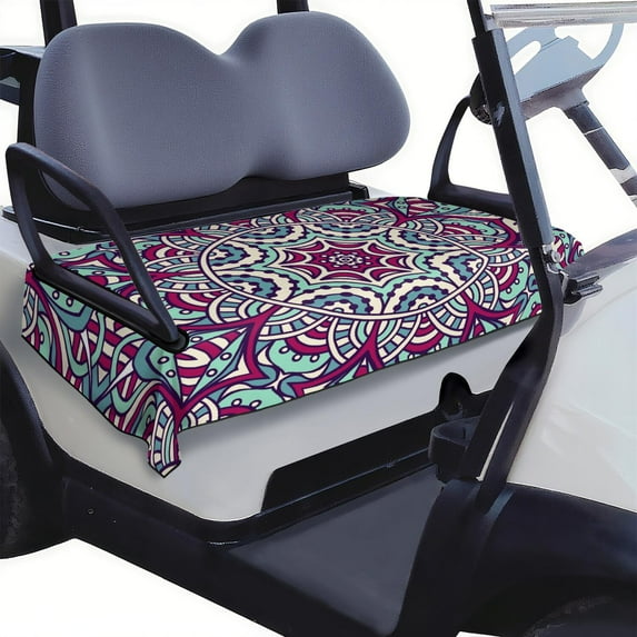 Chic Mandala Design Golf Cart Cover 51" x 31", Premium Microfiber Towel ...