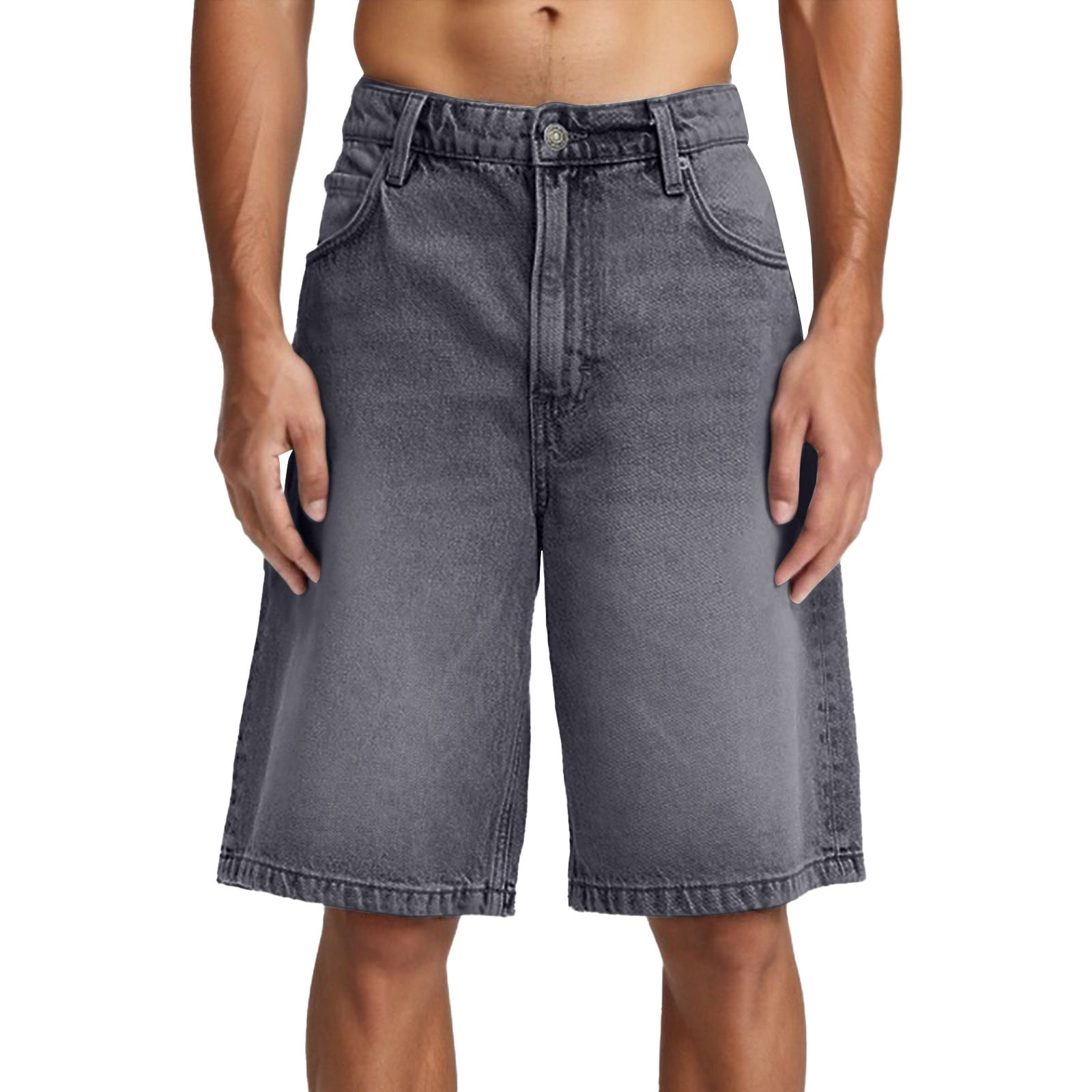 Chic Men's Relaxed Fit Denim Shorts for All Seasons - Versatile ...