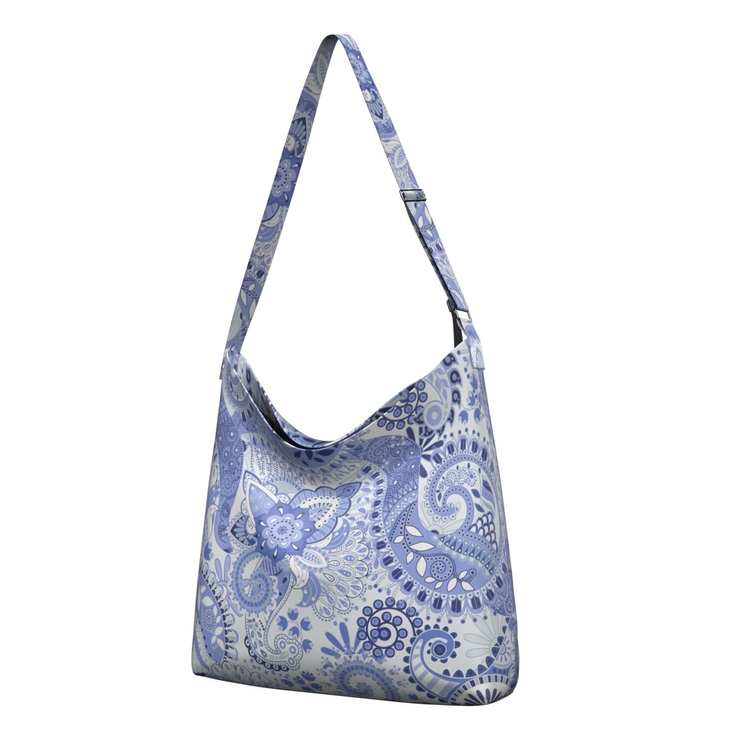 Chic Minimalist Crossbody Bag | Bohemian Paisley Design | Adjustable ...