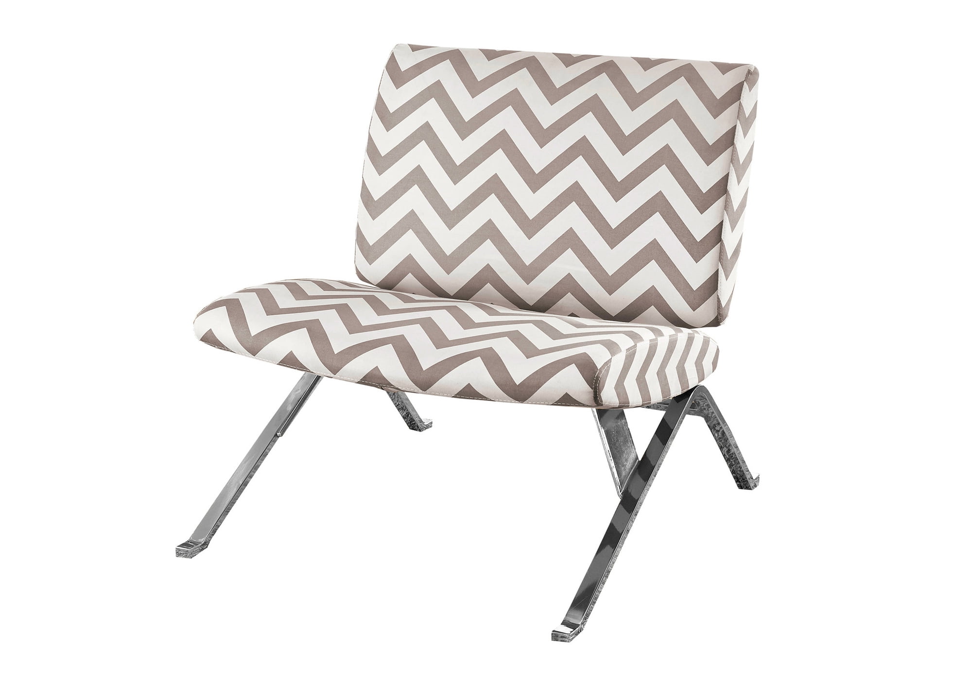 Chic Modern Taupe Fabric Accent Chair | Armless Upholstered Seat with ...