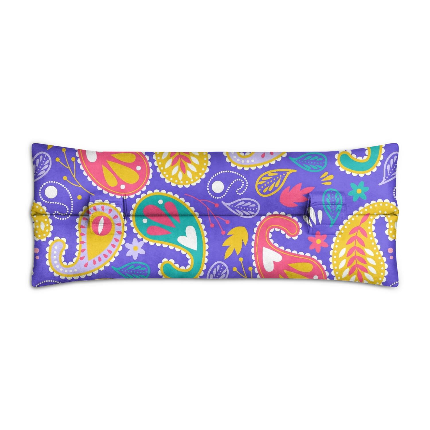 Chic Paisley Pattern Pillow & Seatbelt Cushion - Vibrant Colors ...