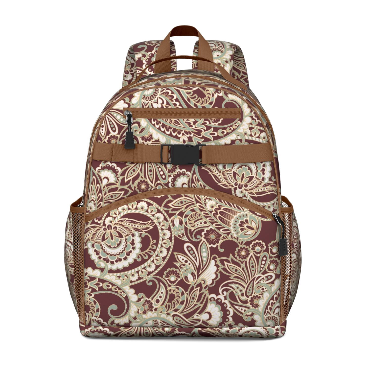 Chic Paisley Pattern Student Backpack Lightweight Durable School ...