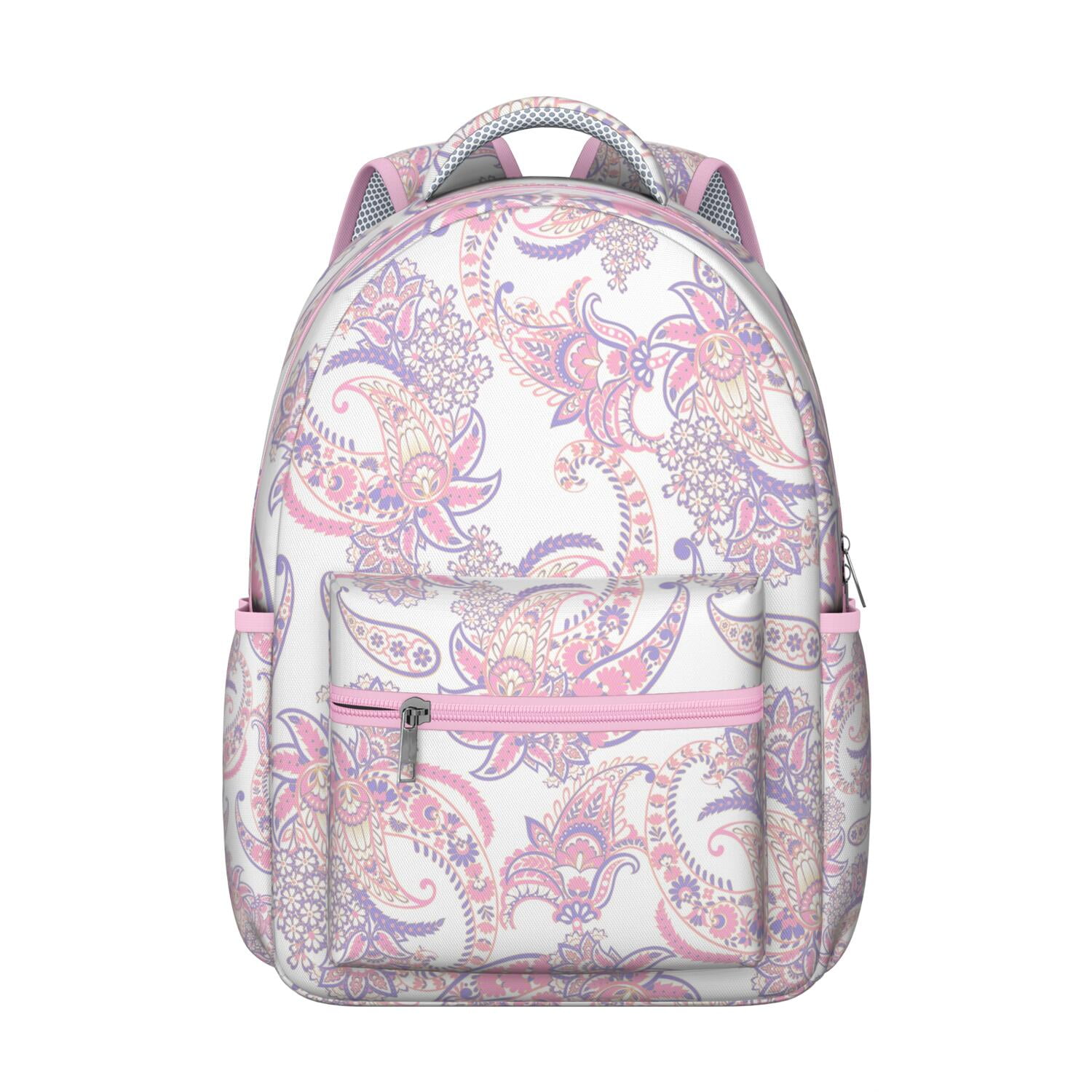 Chic Paisley Pattern Students Backpack Colorful and Artistic Bohemian ...