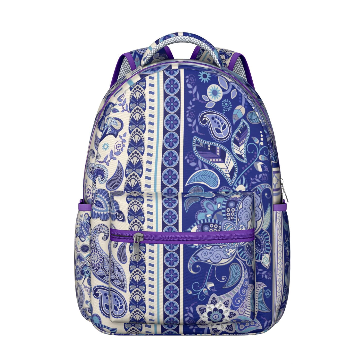 Chic Paisley Pattern Students Backpack Lightweight and Adjustable Strap ...