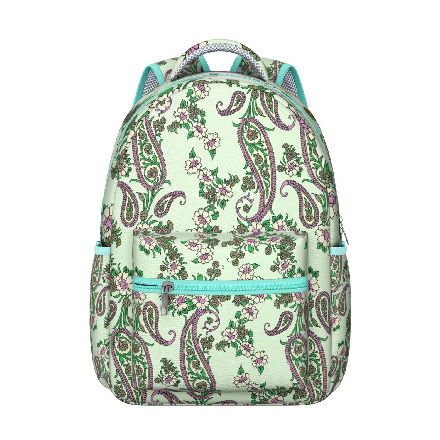 Chic Paisley Pattern Students Backpack Lightweight and Adjustable Strap ...