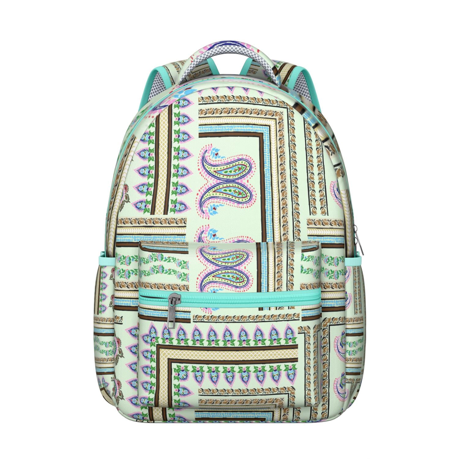 Chic Paisley Pattern Waterproof Backpack - Ergonomic Support for ...