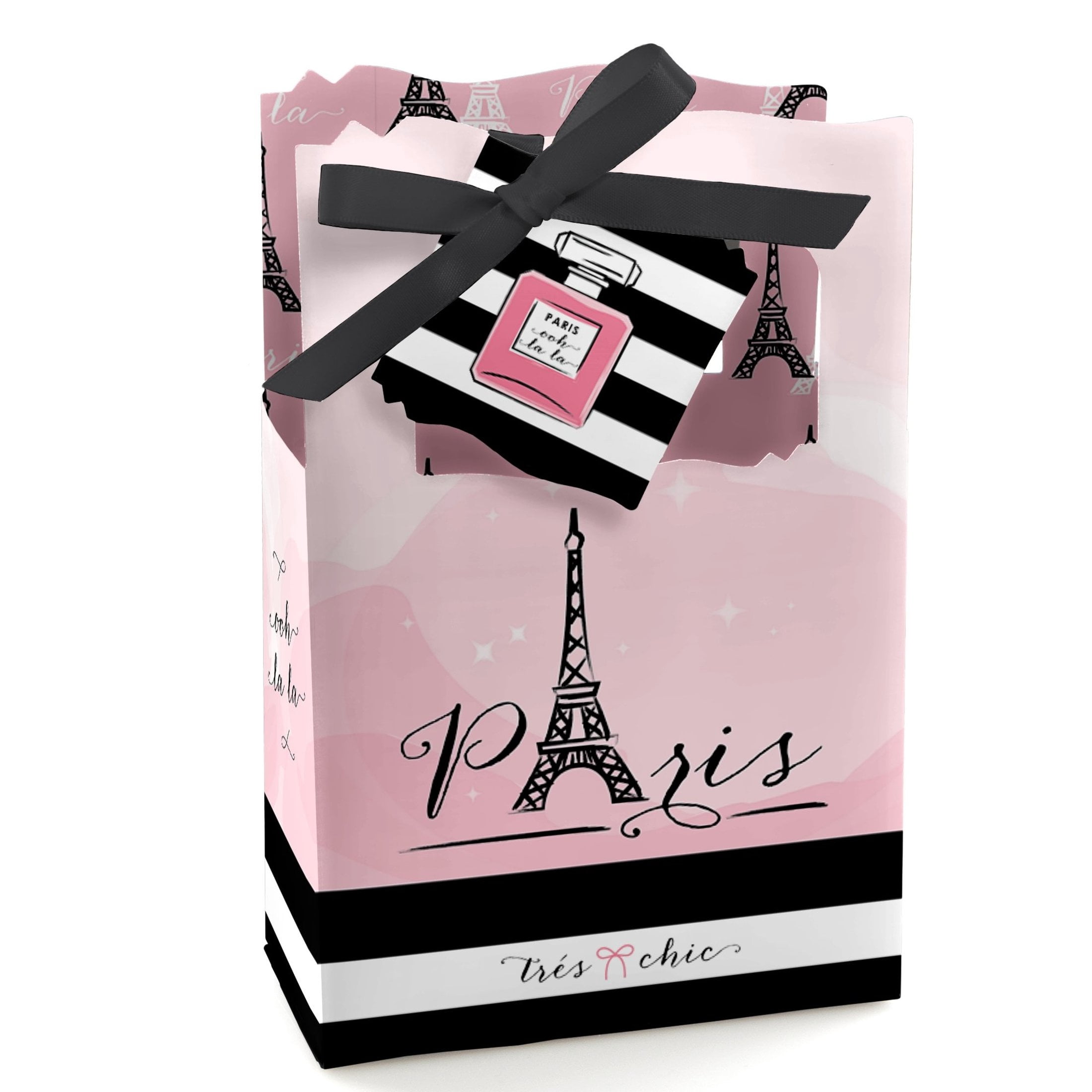 Chic Parisian Party Favor Boxes for Baby Showers and Birthdays - Set of ...
