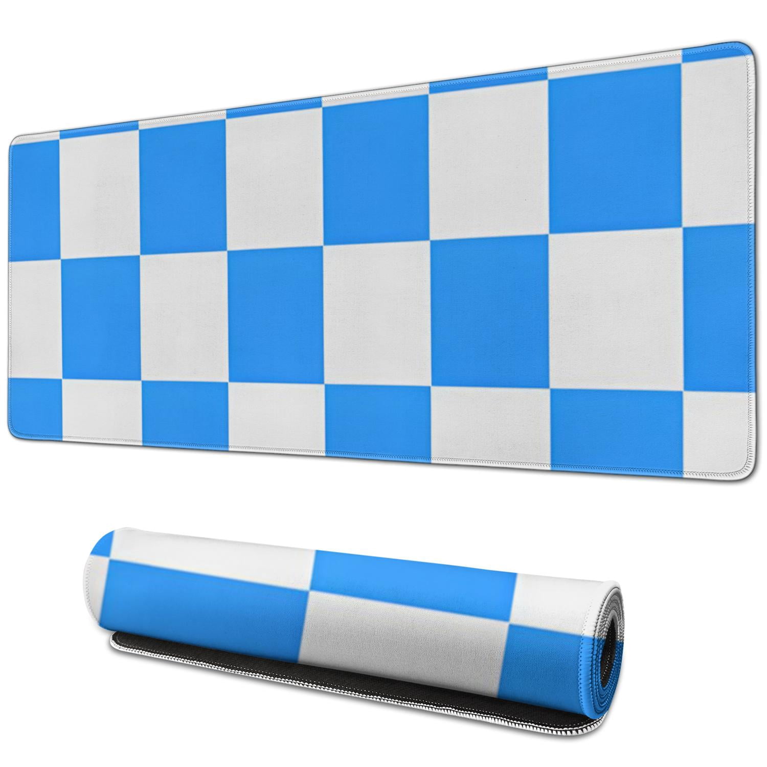 Chic Pastel Checkered Mouse Pad: Anti-Slip, Boho Design for Better ...