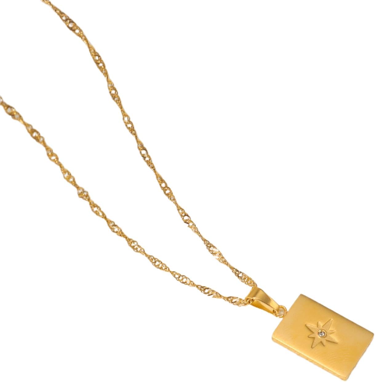 Chic Pearls Pro Chain Necklace Featuring Star Pendant 18K Gold Plated ...