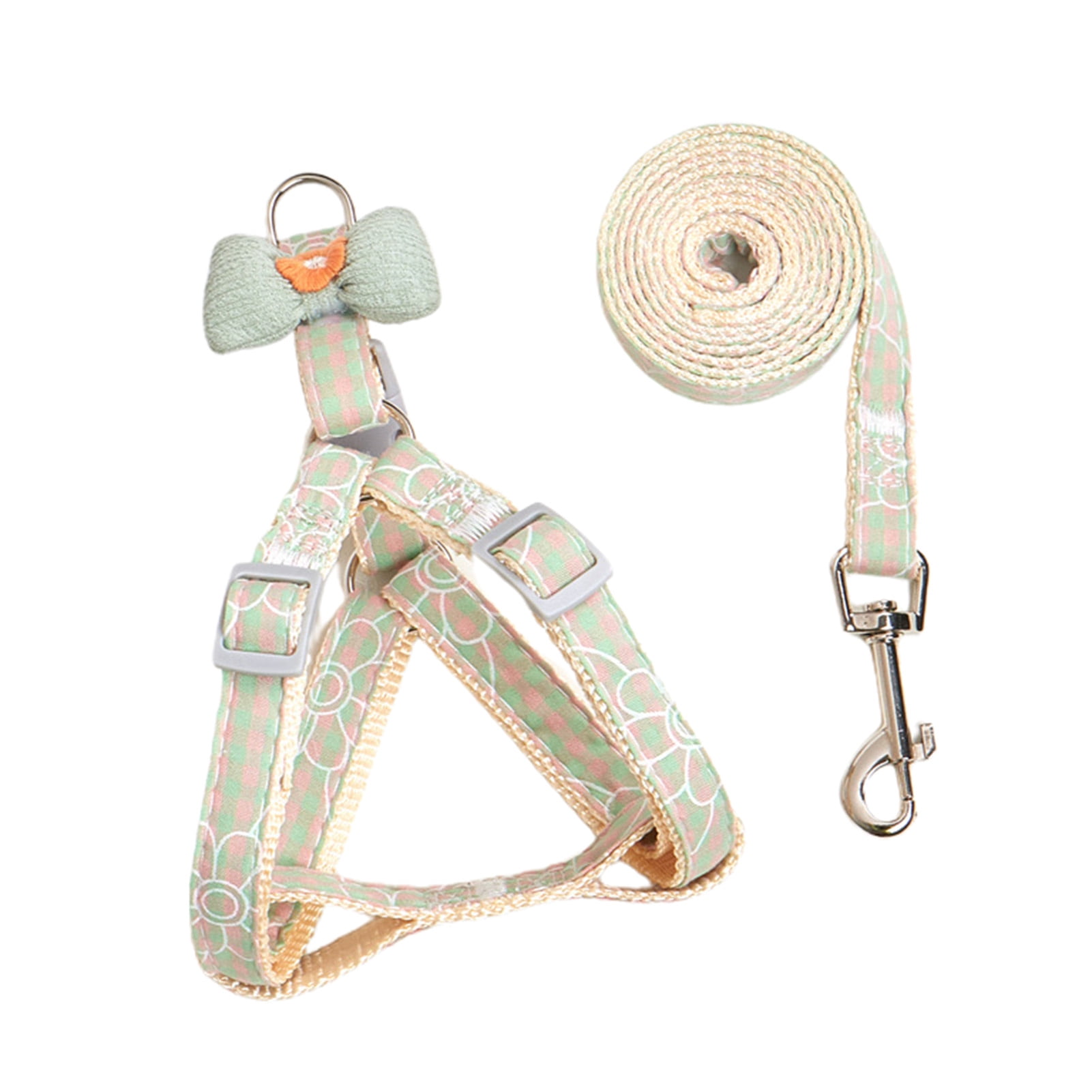 Chic Pet Harness Set - Wear-Resistant Fabric Harness with Bow Knot for ...
