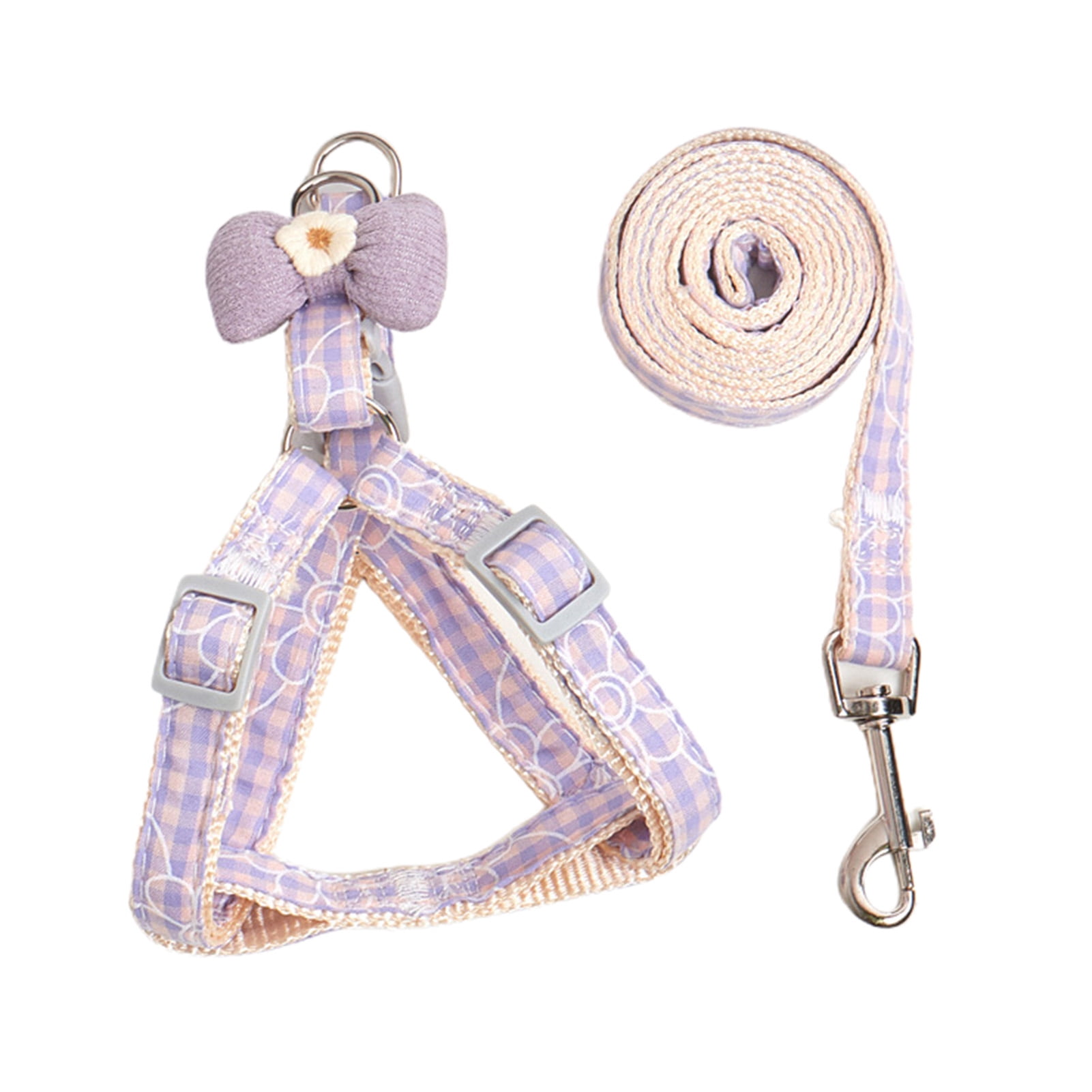 Chic Pet Harness Set - Wear-Resistant Fabric Harness with Bow Knot for ...