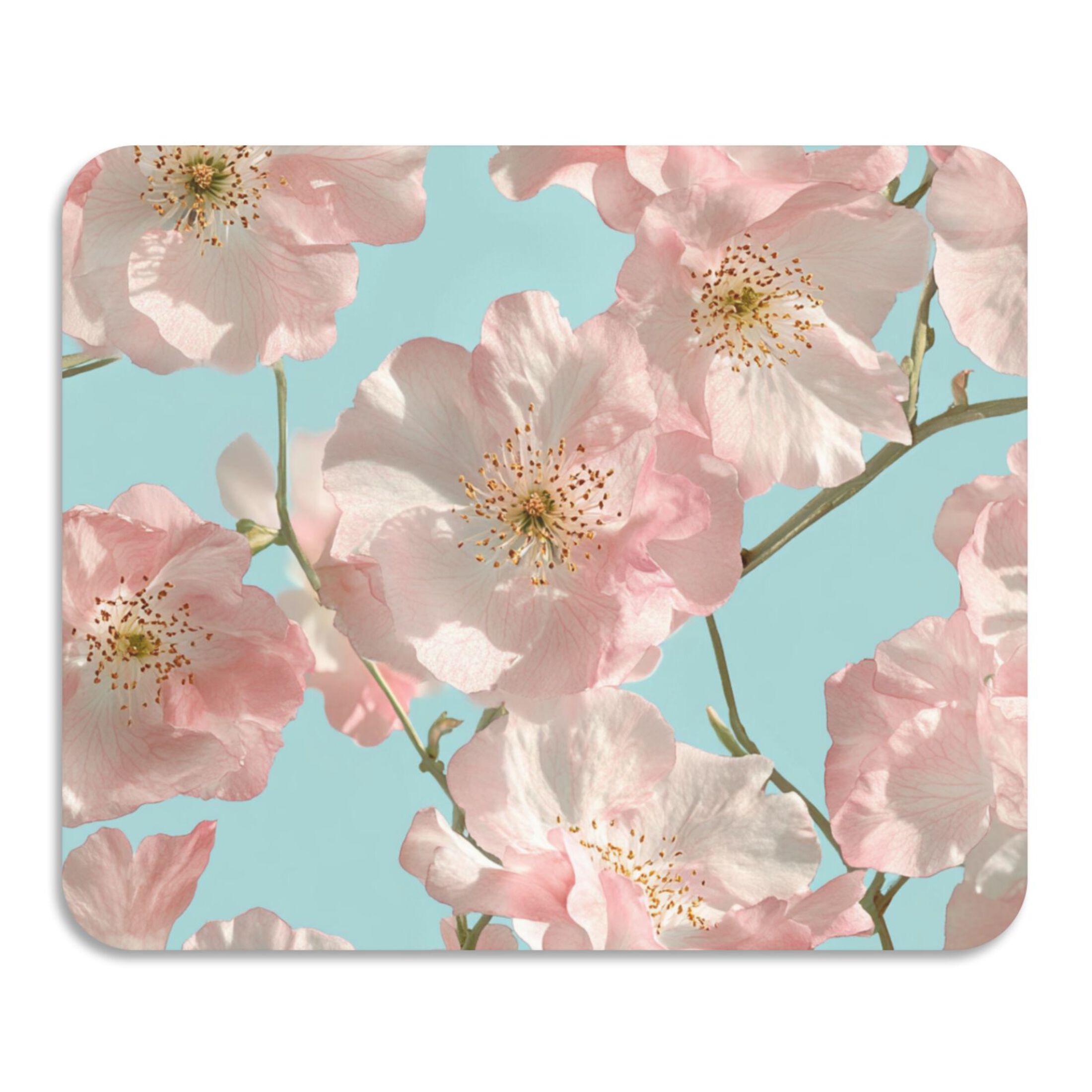 Chic Pink Flowers Diatomite Dish Drying Mat Drain Pad for Kitchen Sink ...