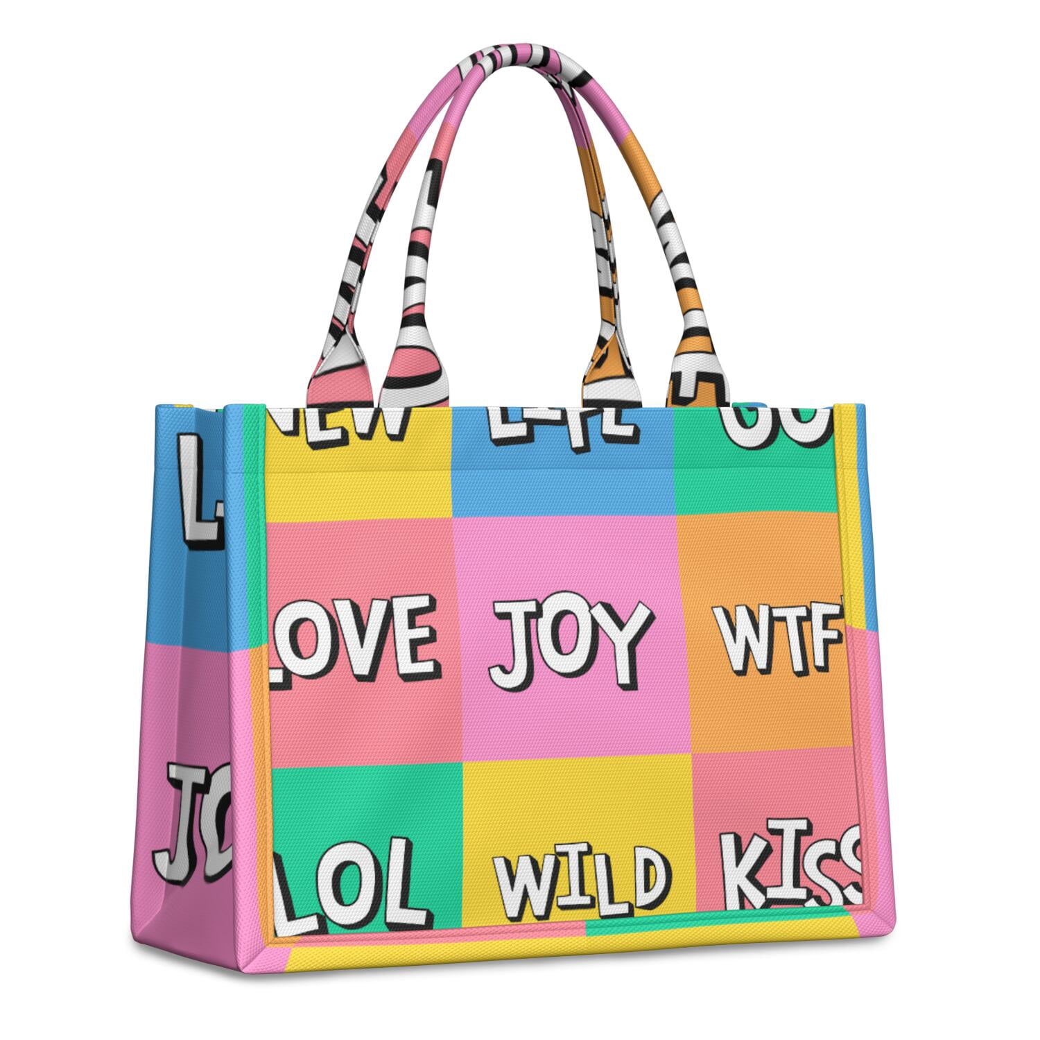 Chic Polyester Handbag with Large Capacity and Three Interior Pockets ...