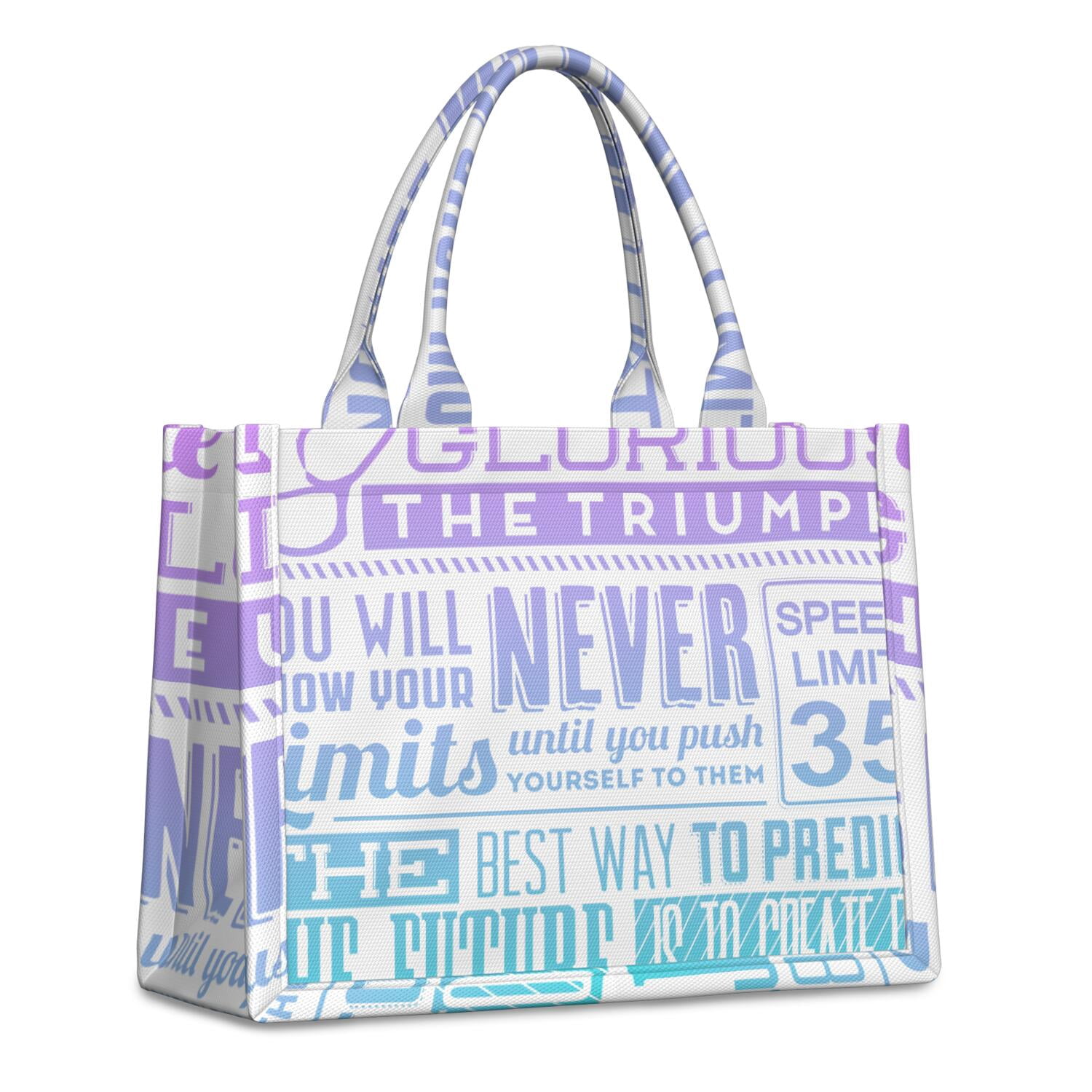 Chic Polyester Handbag with Large Capacity and Three Interior Pockets ...