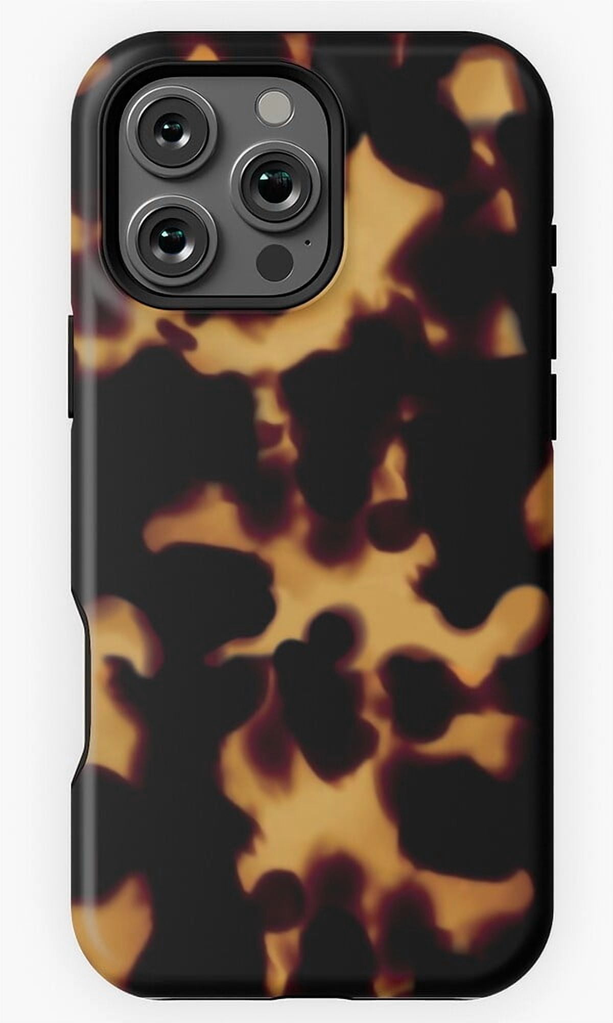 Chic Retro Tortoiseshell Pattern Art iPhone 11–16 Pro Max Compatible ...