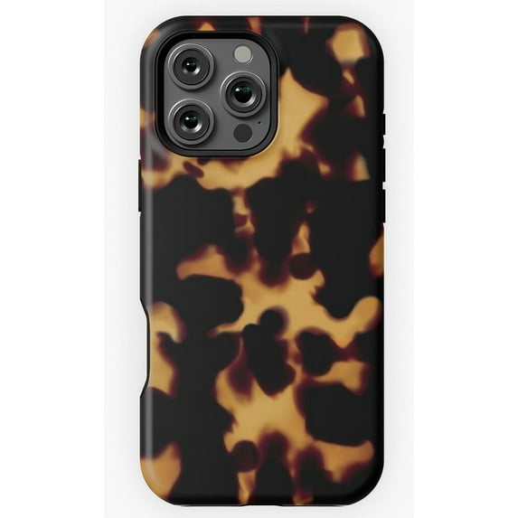 Chic Retro Tortoiseshell Pattern Art iPhone 11–16 Pro Max Compatible ...