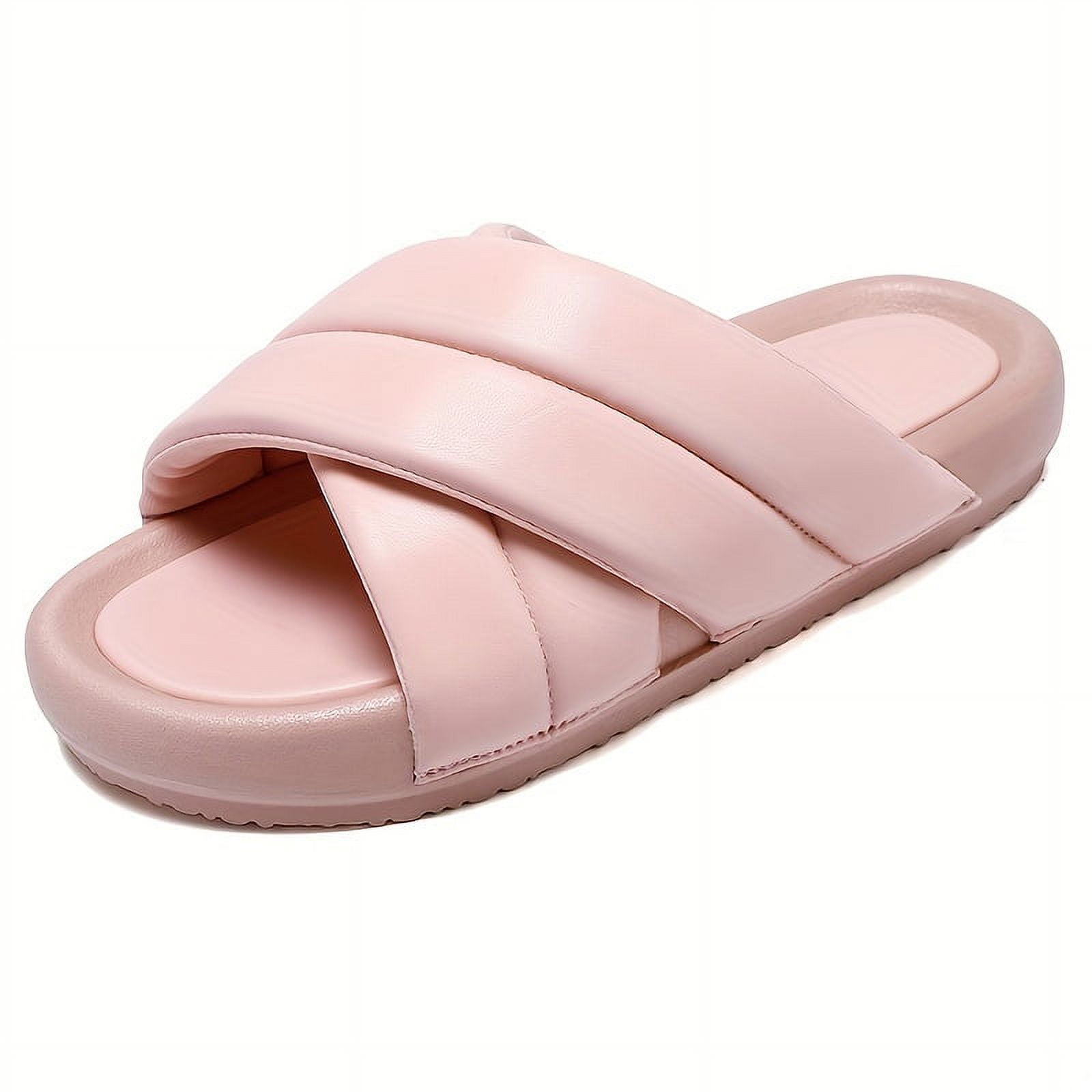 Chic Summer Women's Slides - Lightweight Comfort, Stylish Woven Design ...