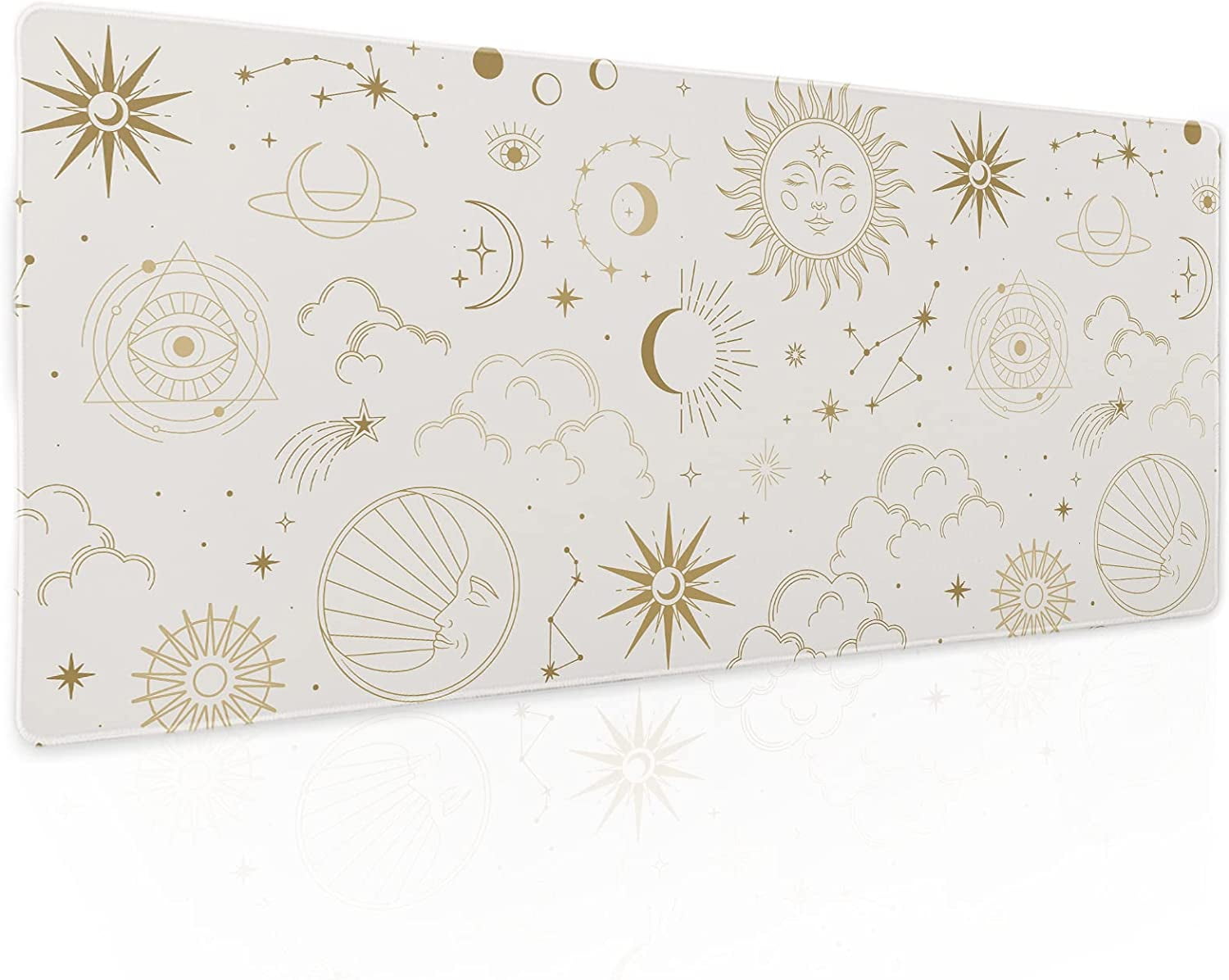 Chic Sun Moon Large Mouse Pad XL Magic Mystical Galaxy Stars Clouds ...