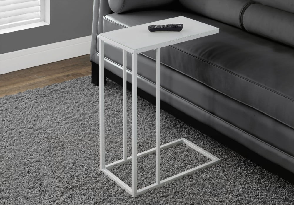 Chic Tempered Glass Accent Table | Modern Design - Walmart.com