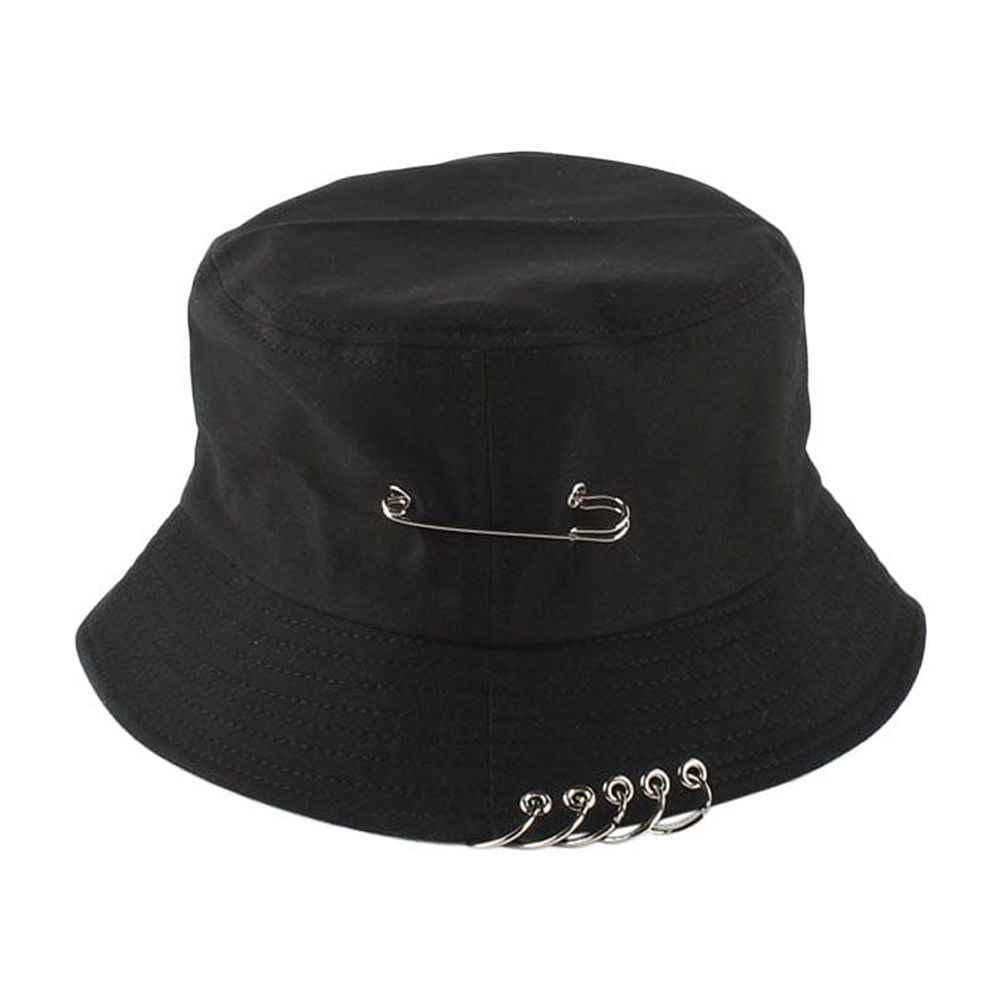 Chic Unisex Bucket Hat Sunhat Bonnie Caps Summer Packable with Pin ...