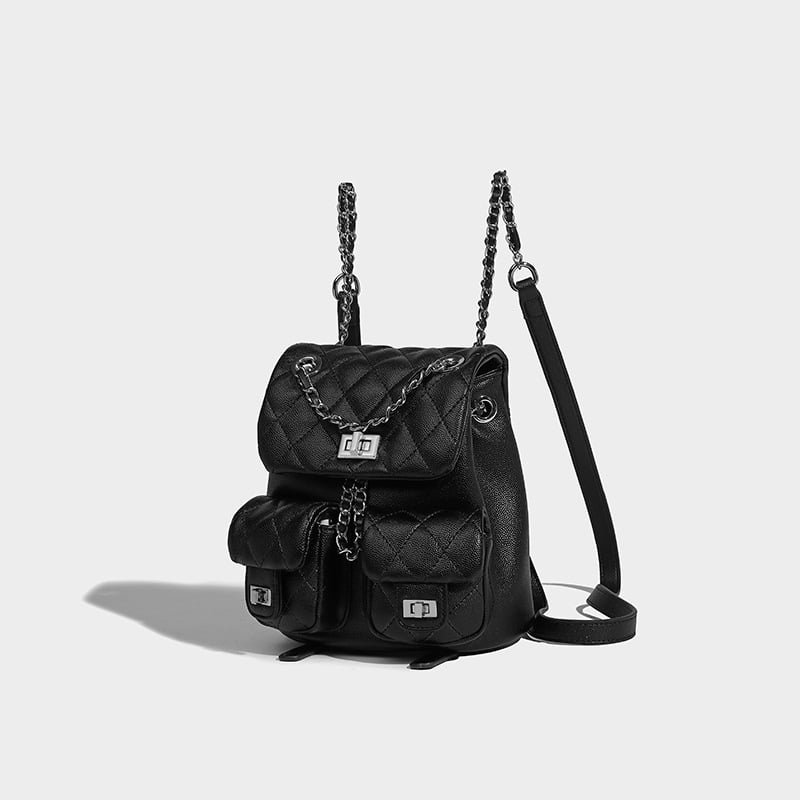 Chic Urban Backpack – Stylish Quilted Design for Daily and Formal Use ...