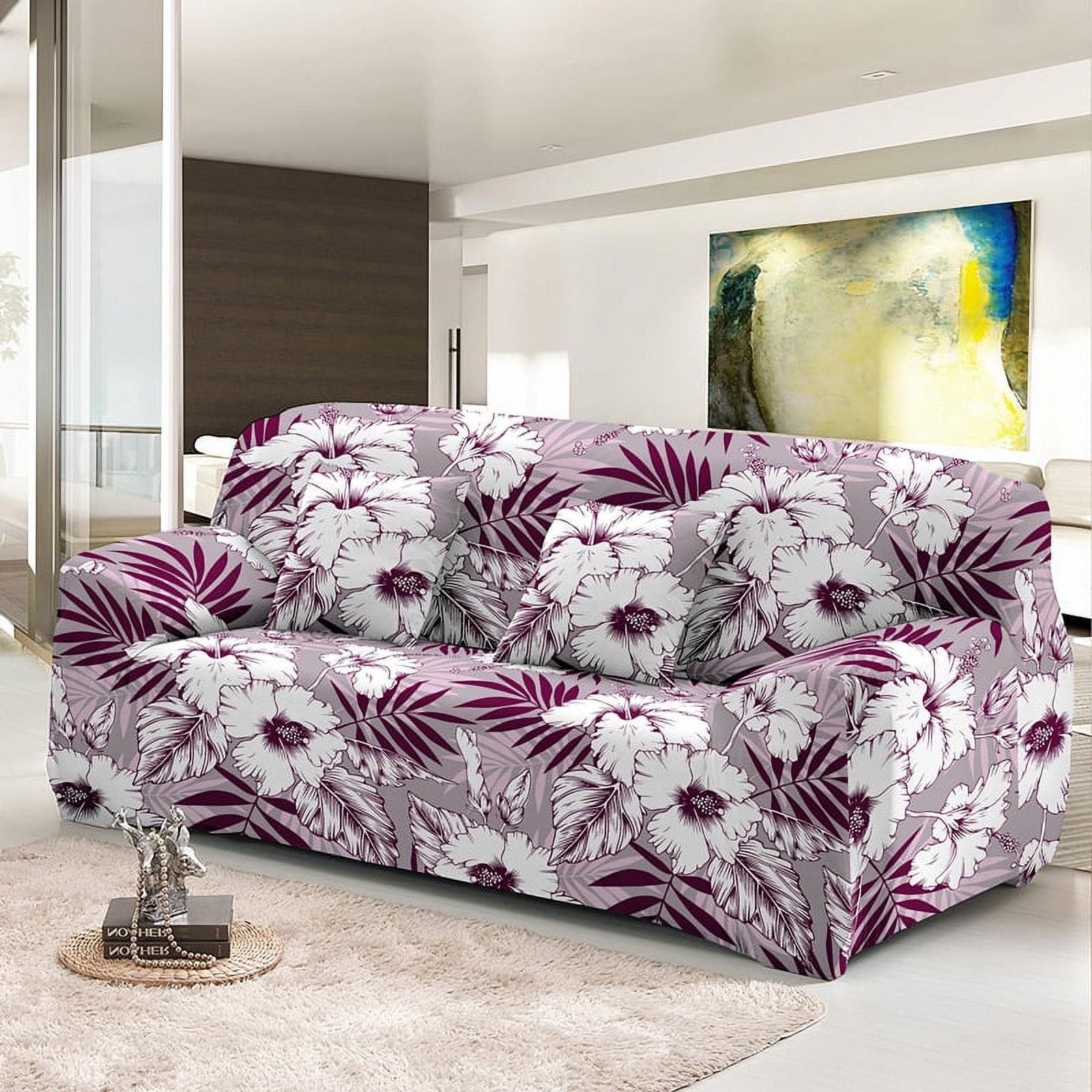 Chic Vintage Floral Design Sofa Covers For Living Room Sectional 1/2/3 ...