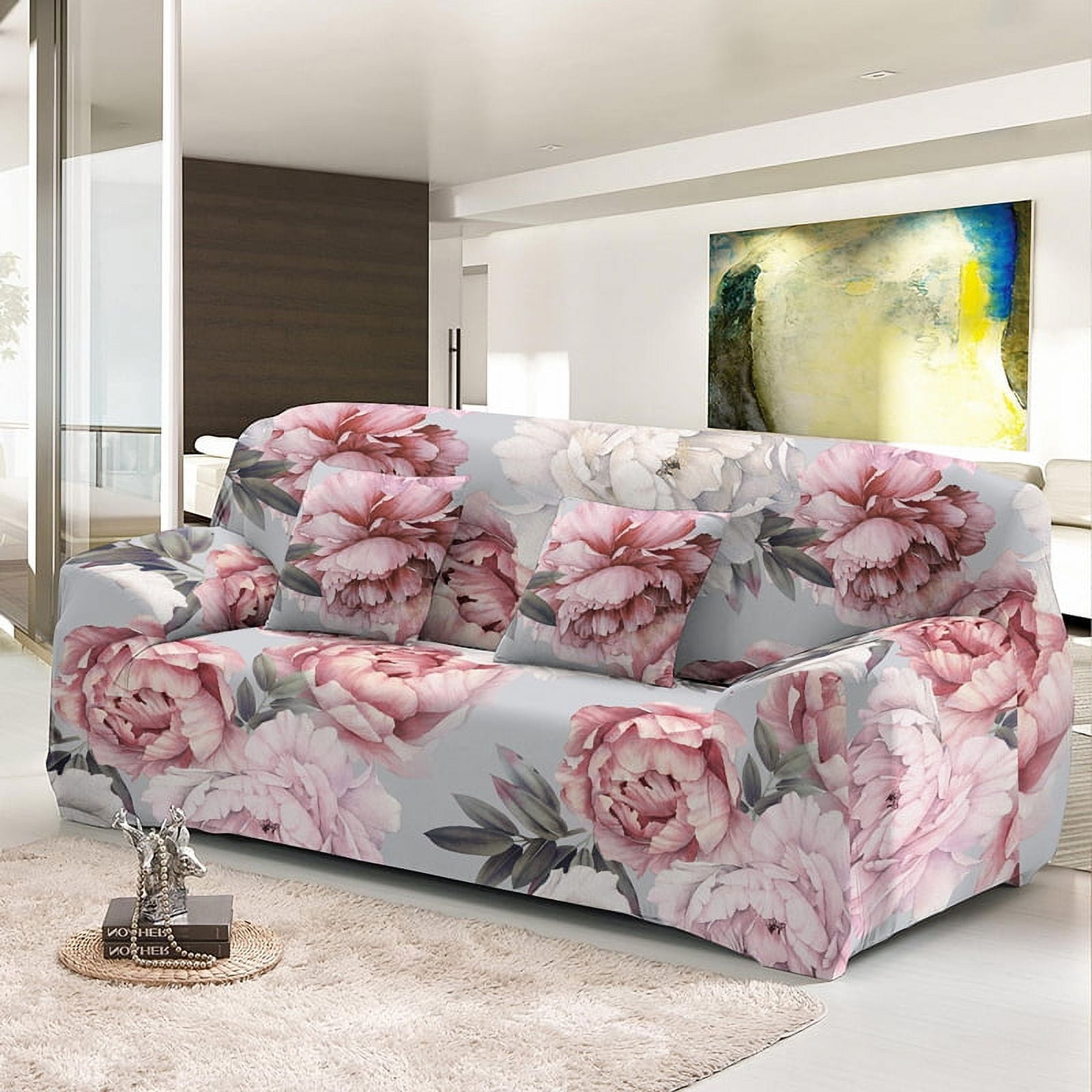 Chic Vintage Floral Design Sofa Covers For Living Room Sectional 1/2/3 ...