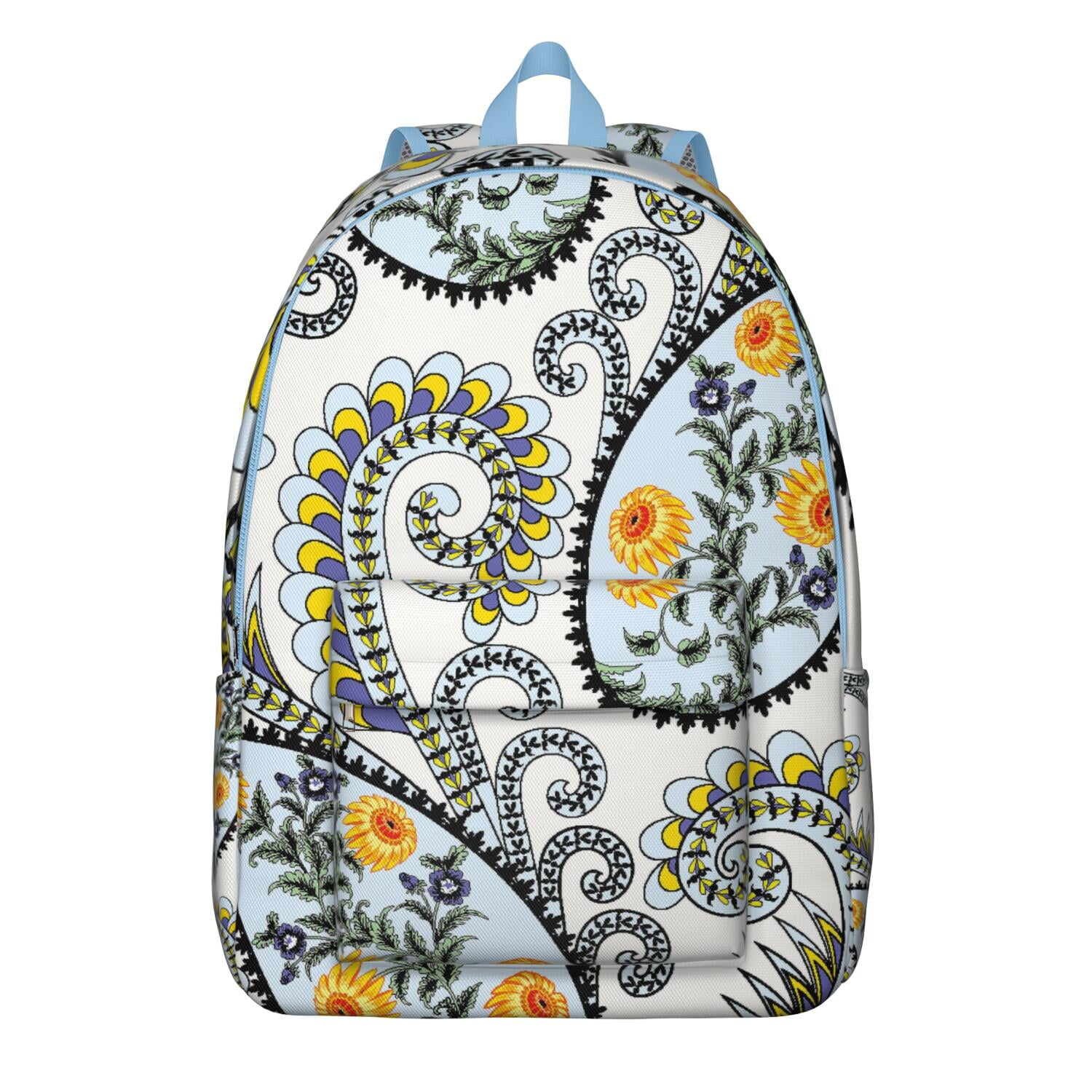 Chic Vintage Paisley School Bag Featuring Bohemian Floral and Ethnic ...
