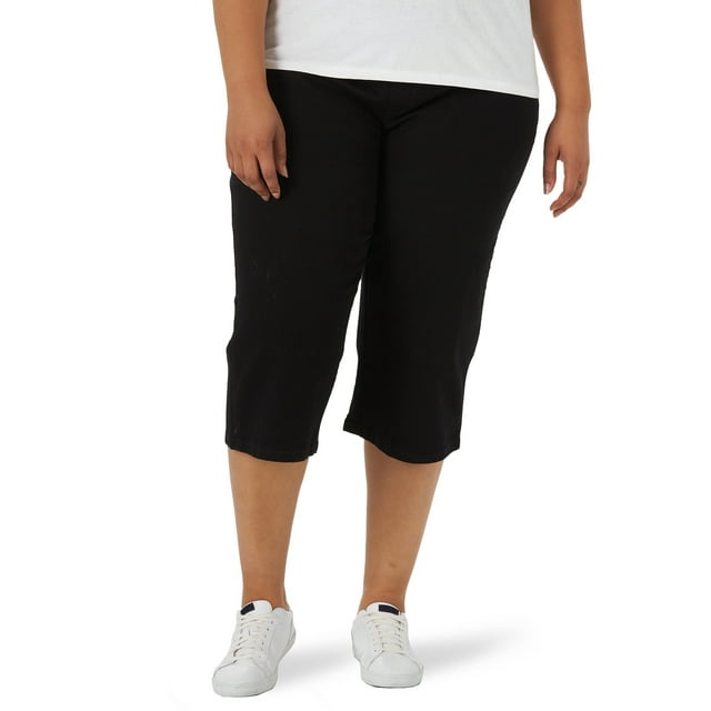 Chic Women's Plus Size Easy Fit Elastic Waist Pull On Pant - Walmart.com