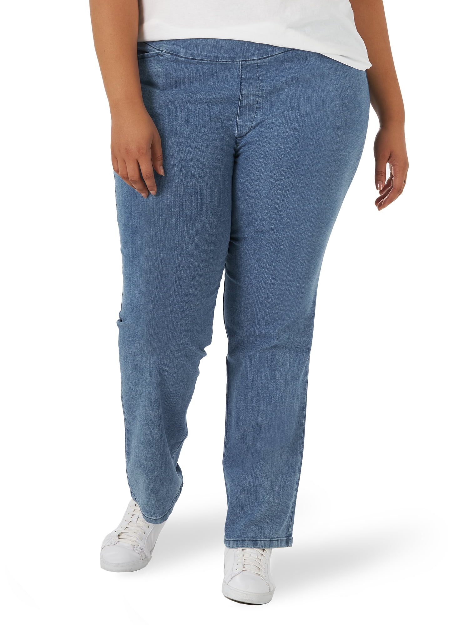 Chic Women's Plus Size Easy Fit Elastic Waist Pull On Pant - Walmart.com