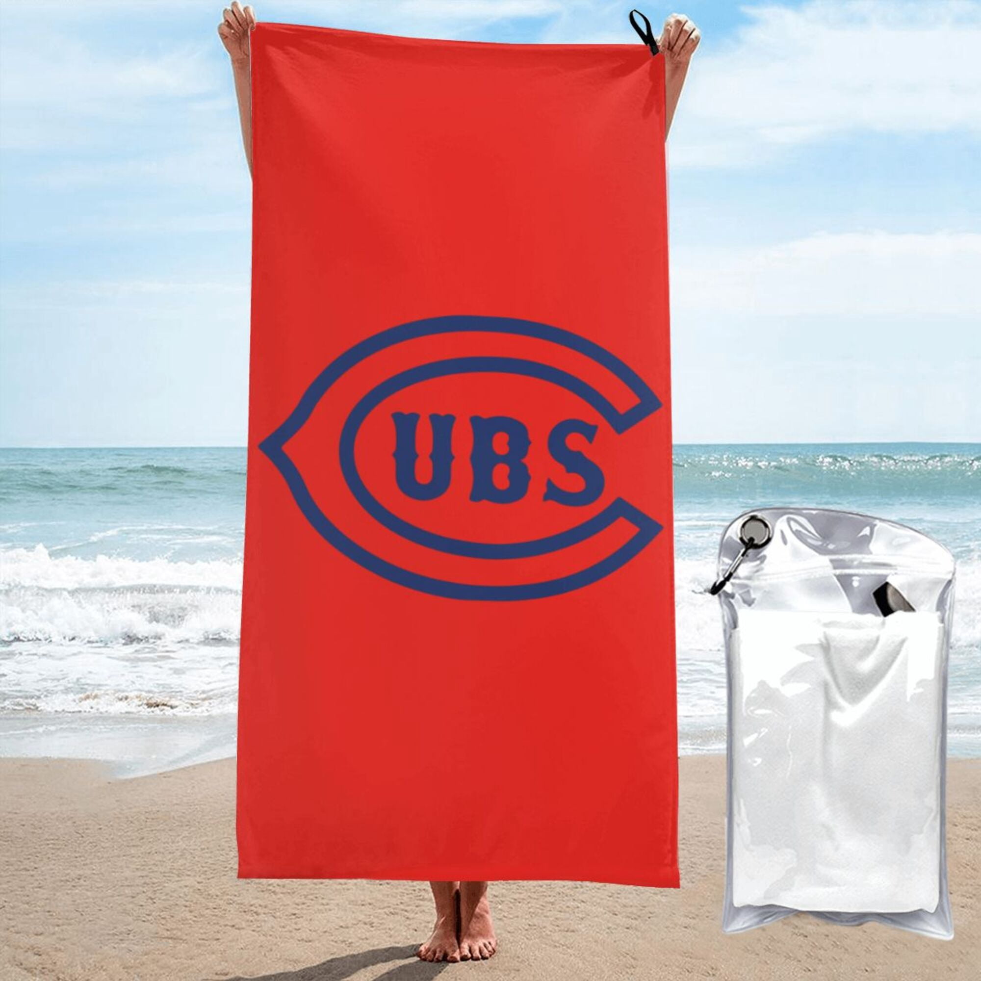 Chic-ago_Cubs Microfiber Beach Towel 31.5"x63" Soft Swim Towels Quick ...
