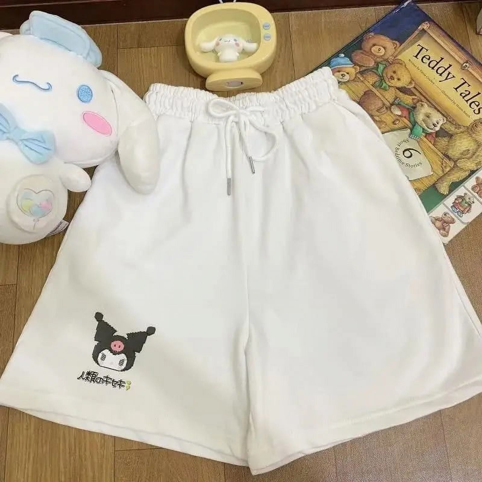 Chic and Elegant Woman Pants Hello Kitty Sanrio Casual Sports Shorts ...