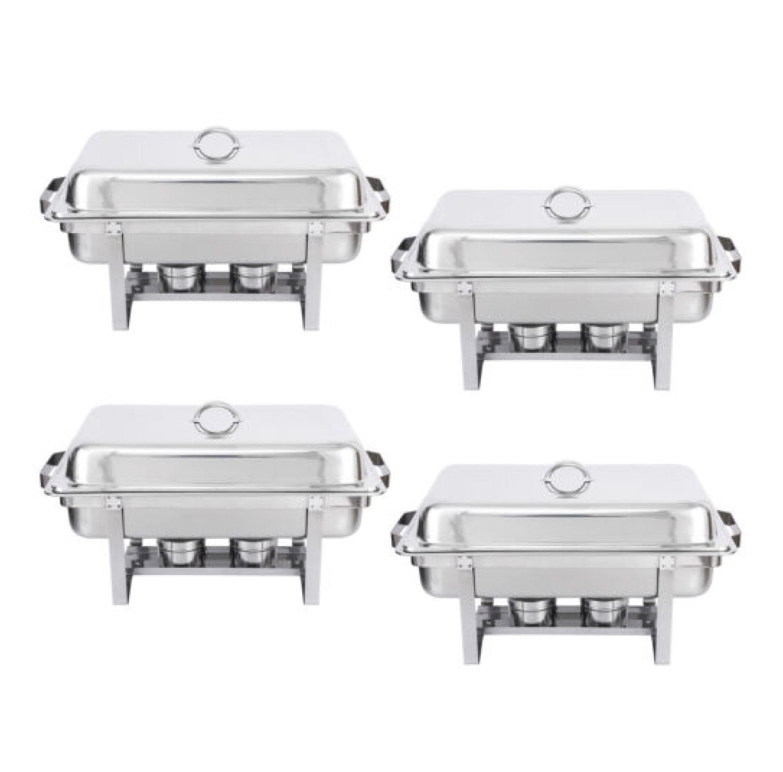 ChicCrest 2/4/6/8 Pack Chafing Dishes Buffet Set 8Qt Stainless Steel ...