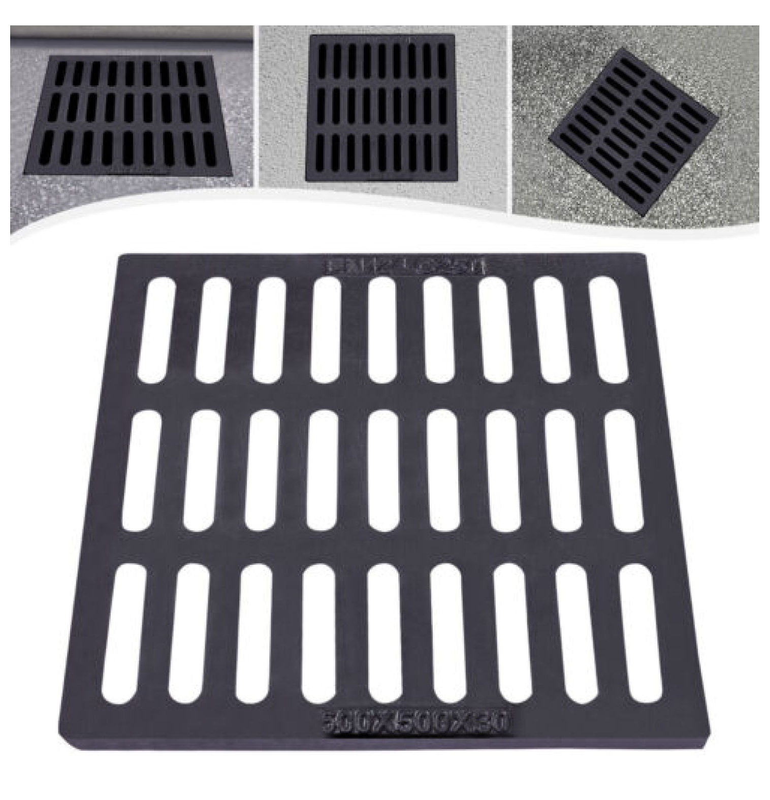 ChicCrest Cast Iron Sewer Grate Drain Catch Basin Cover Strainers ...