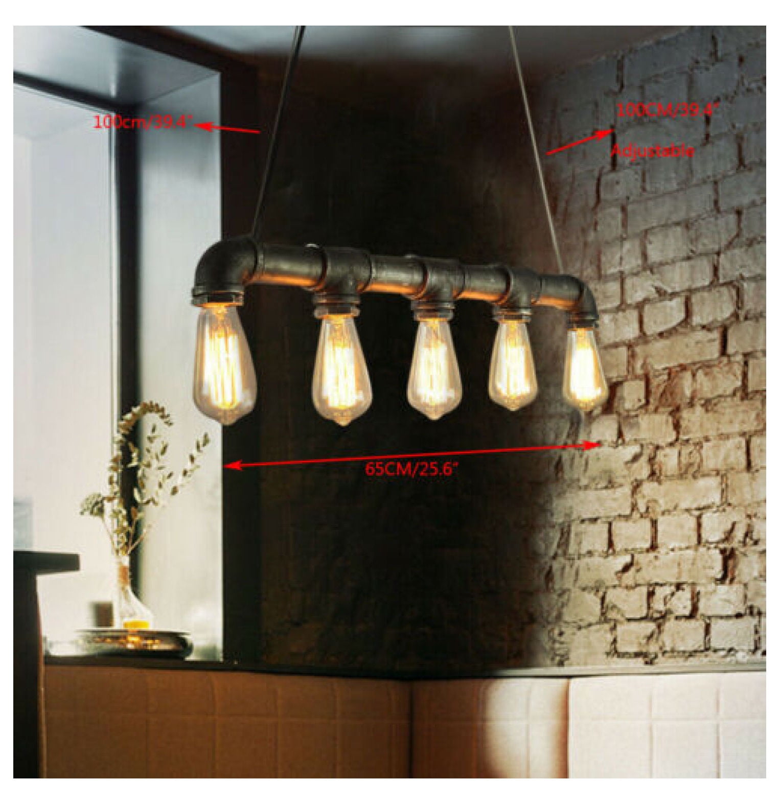 ChicCrest Edison Loft DIY Industrial Lamp Fixture Hanging Ceiling Light ...