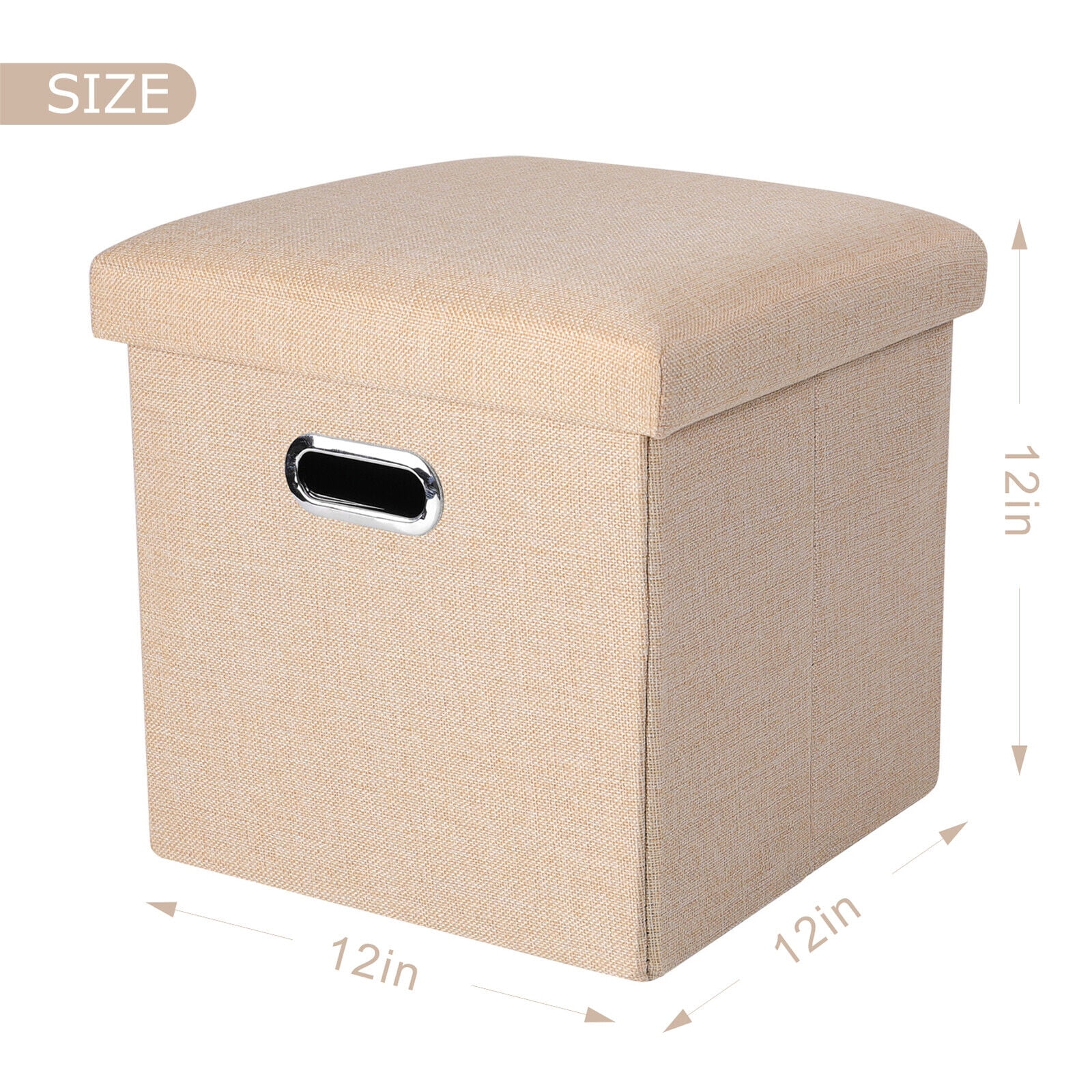 ChicCrest Foldable Storage Ottoman Collapsible Bench Stool Footrest Toy ...