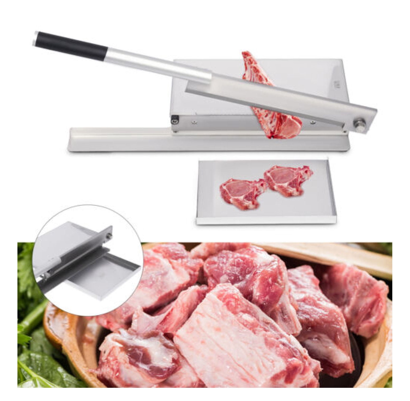ChicCrest Manual Meat Bone Cutter Bone Chopper Guillotine Bone Cutting ...