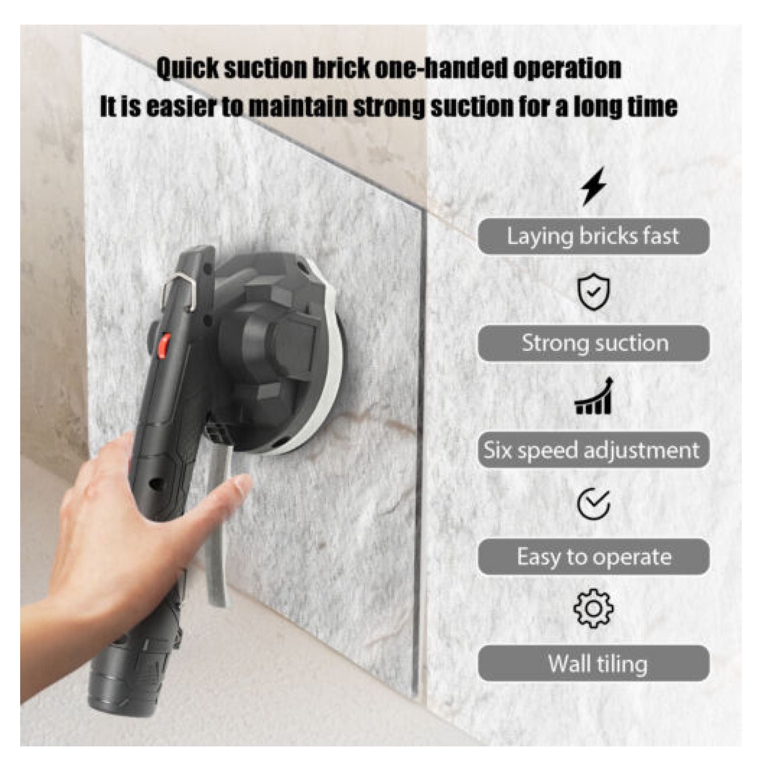 ChicCrest Tile Suction Cup For Handheld Vibrator Tile Tiling Machine ...