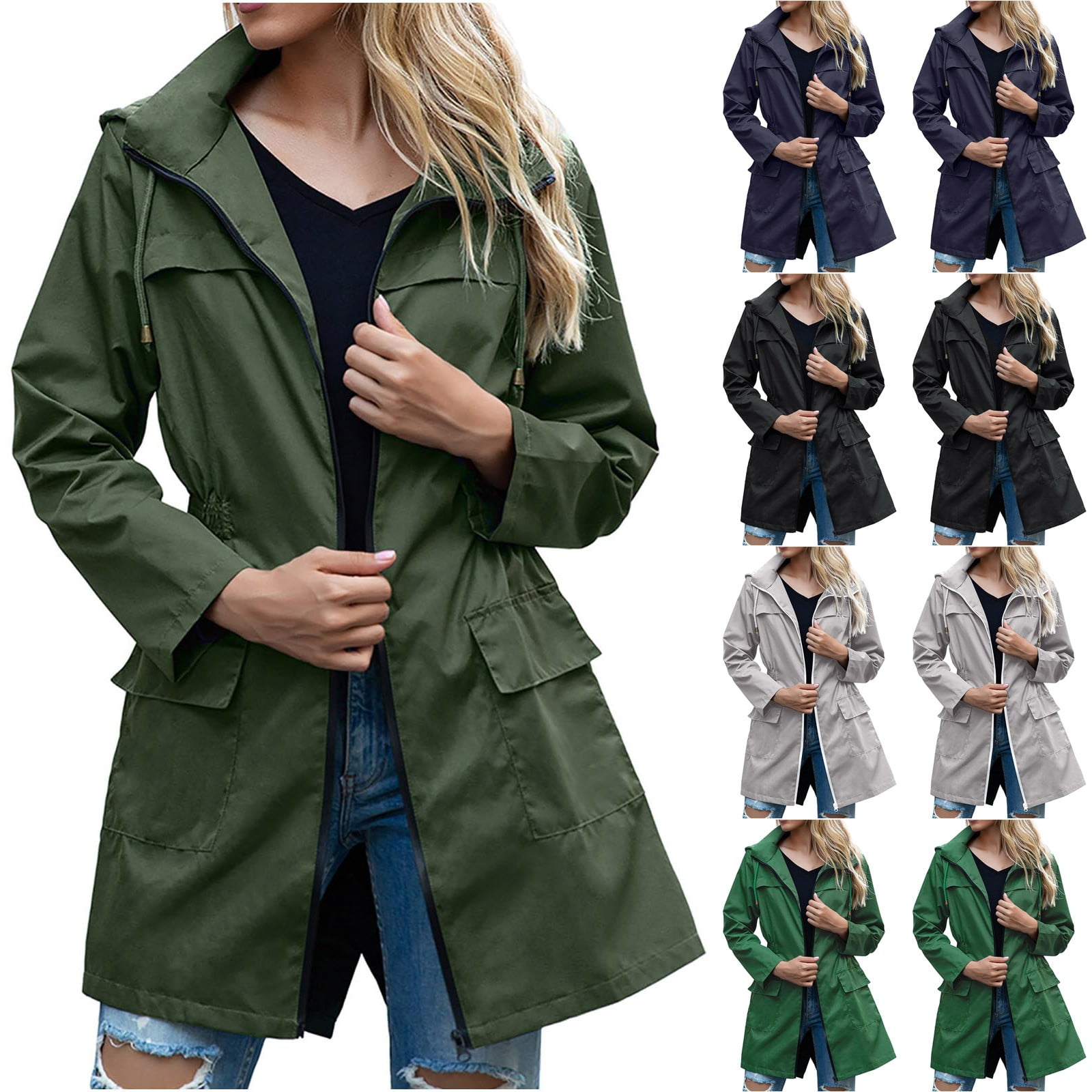 ChicHaven Rain Jacket Women Lightweight Rain Coat For Women Waterproof ...