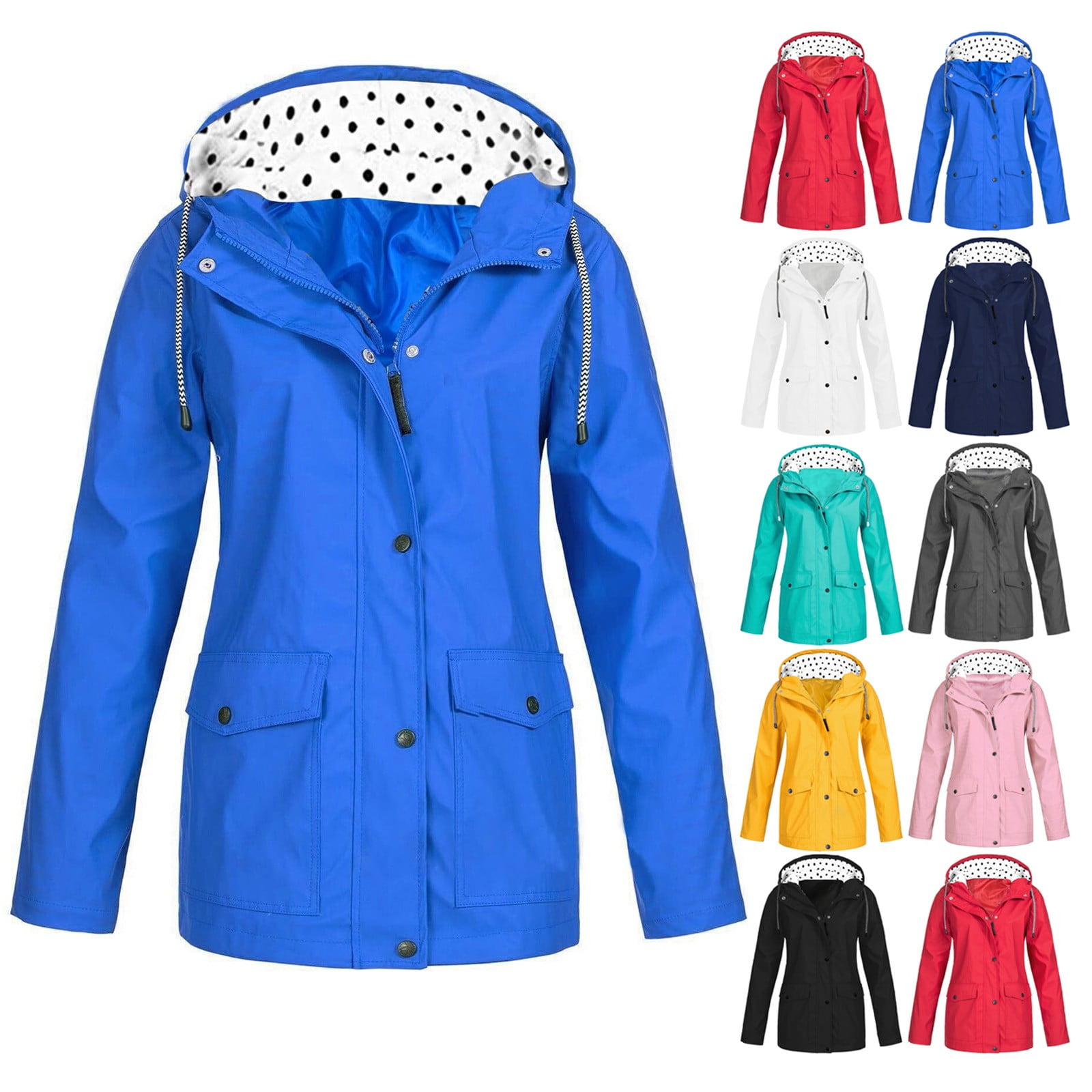ChicHaven Rain Jacket Women Waterproof Rain Jacket with Hood ...
