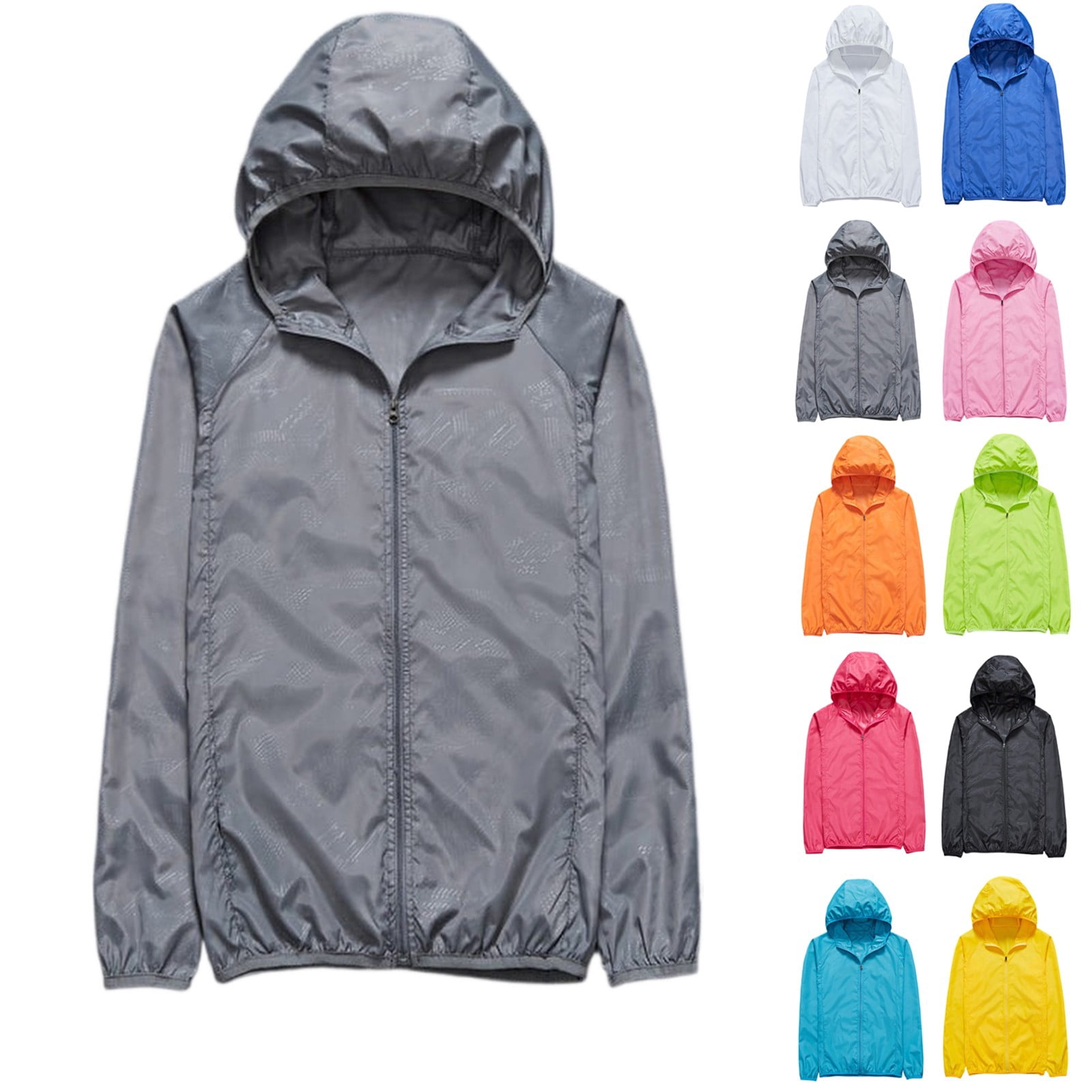 ChicHaven Womens Rain jacket With Hood Lightweight Plus Size Long ...