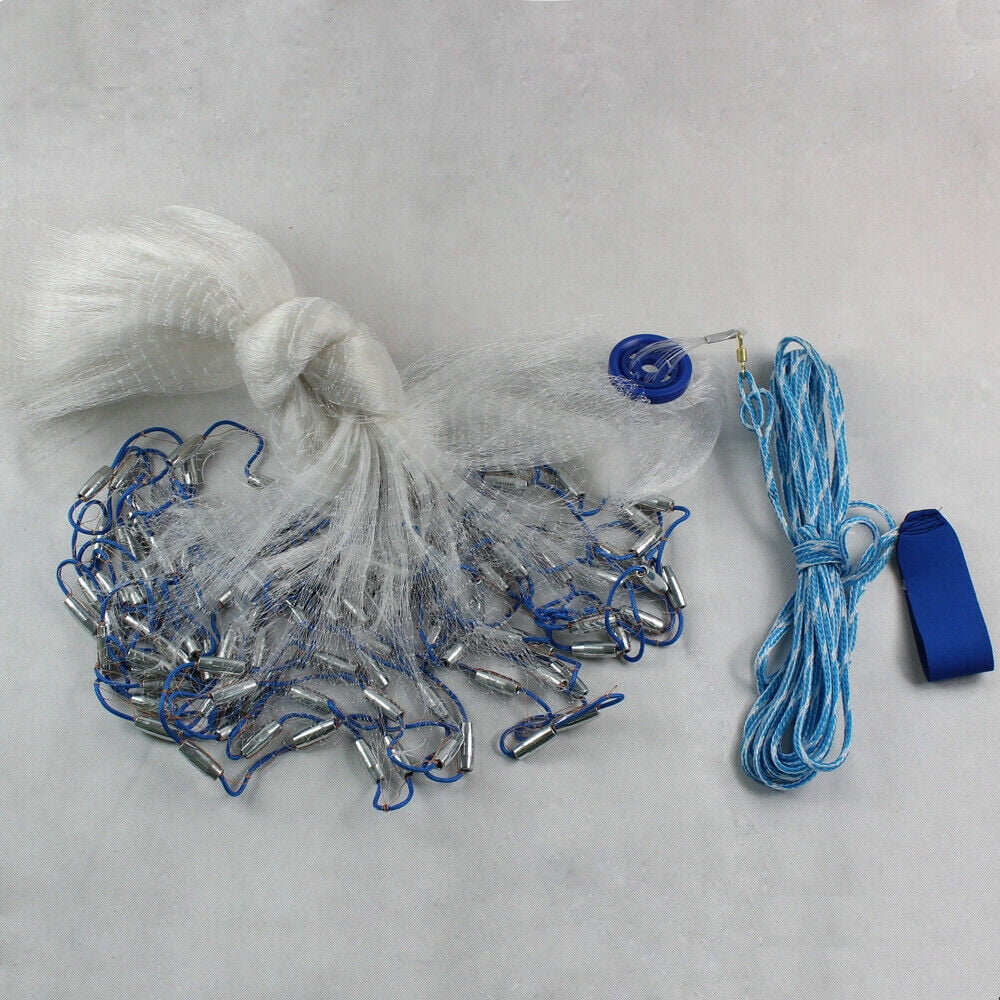ChicHomey 14ft Cast Net Quick Throw Mesh，Mesh Fishing Catch Net ...