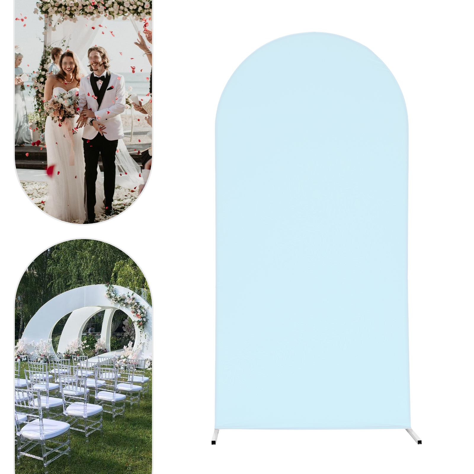 Dwellnix 3 28 1 64 6 56 ft Arch Wedding Balloon Arch Frame Kit Wedding ...