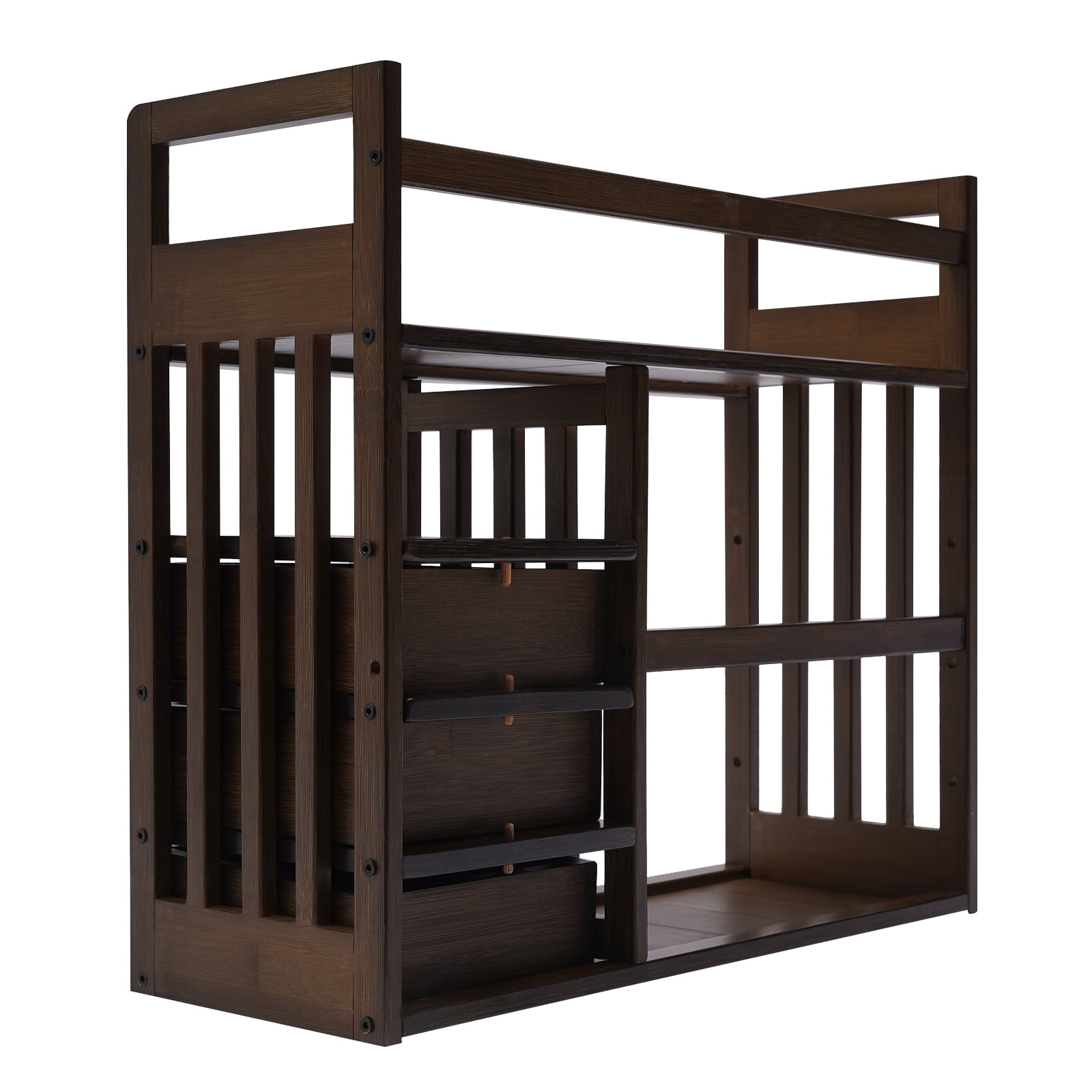 ChicHomey 3-Layer Bamboo Desktop Bookshelf, Sturdy Organizer with ...