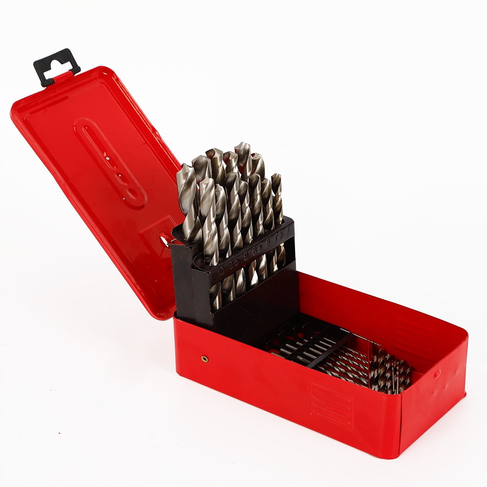 ChicHomey 38X Metric Drill Bit Set HSS Iron Twist Steel Twist Drill Bit ...