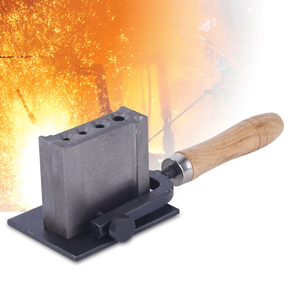 ChicHomey 4-Hole Metal Candle Mold with Wooden Handle, Ideal for ...