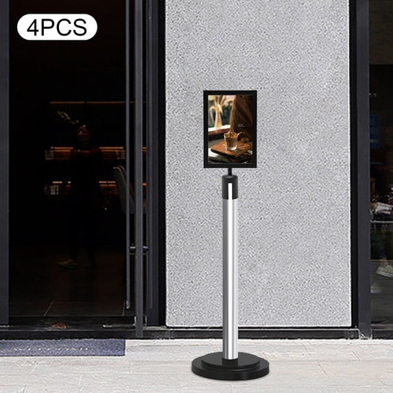 ChicHomey 4Pcs Removable Double sided Clear Pvs Sign Holders Cross ...