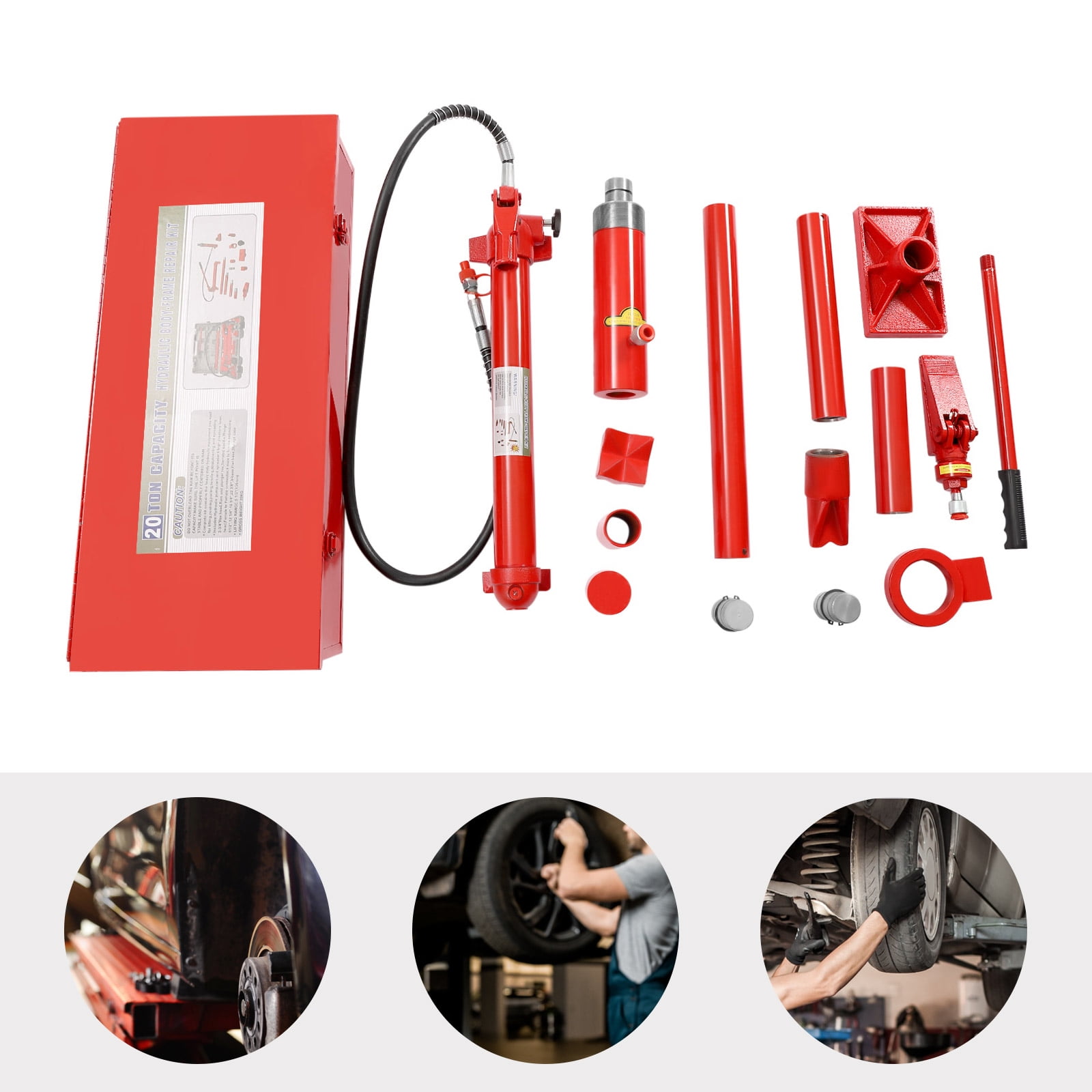 ChicHomey AUTO SHOP TOOL LIFT RAM 20 TON PORTA POWER HYDRAULIC JACK ...